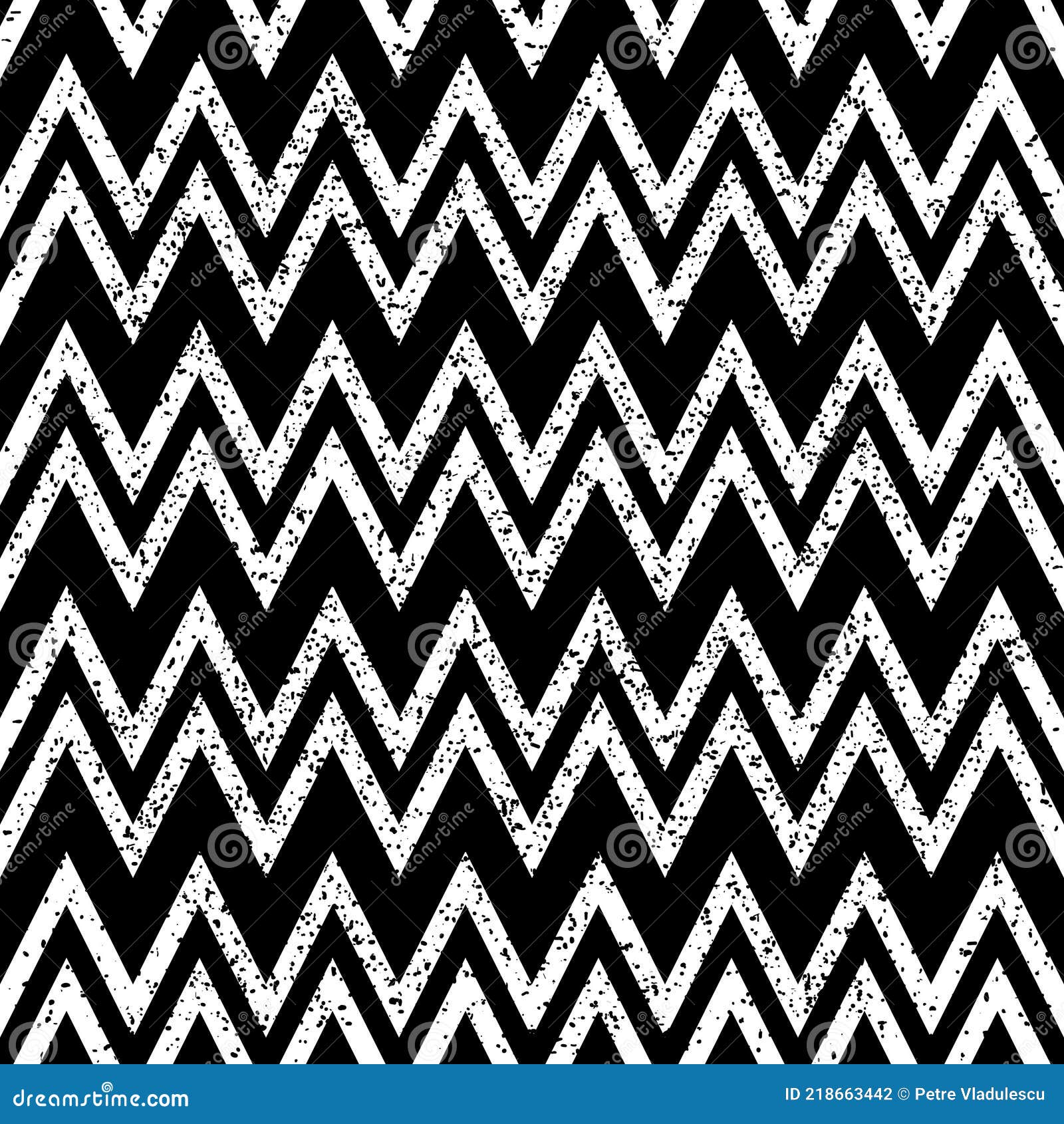 Seamless Pattern with Zig Zag Black Lines 7840, Modern Stylish Image ...