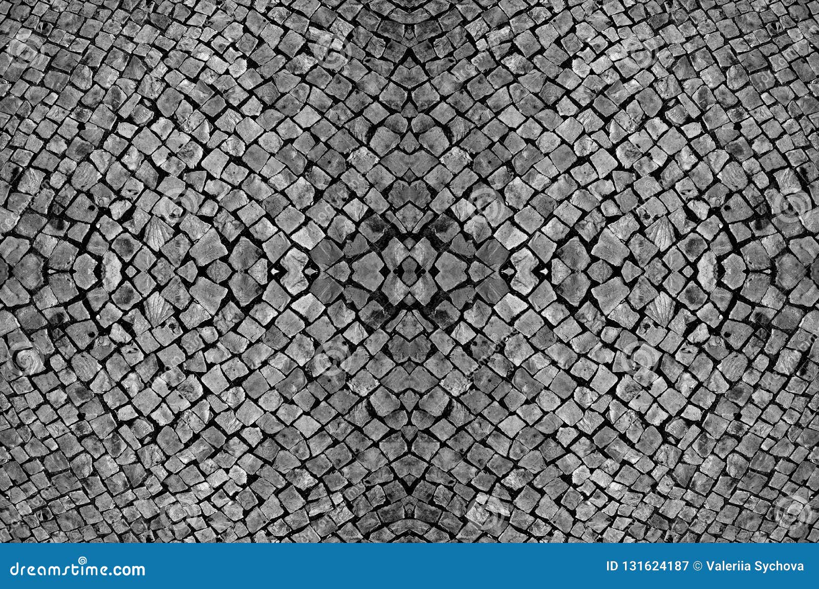 Seamless Patterned Texture of Paving Stones, Dark Background Stock ...