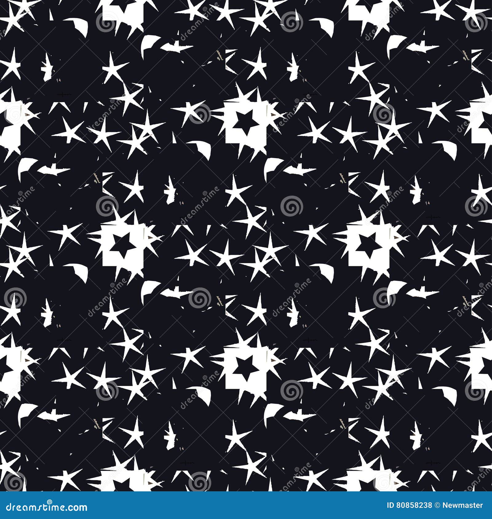 Seamless Patterned Wallpaper Stock Vector - Illustration of stars ...