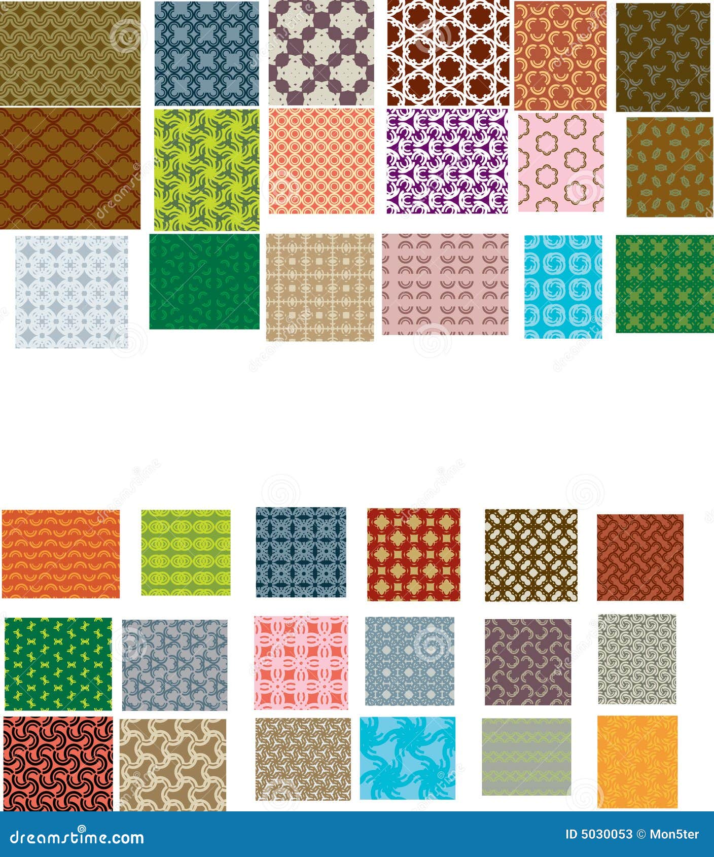 Seamless patterns stock vector. Illustration of group - 5030053