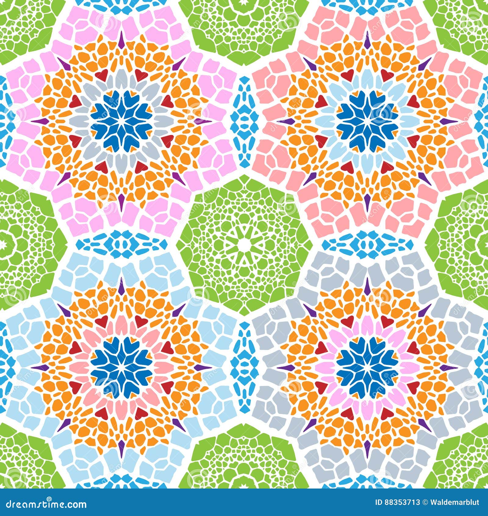 Seamless Patterns with Abstract Painted Squares Stock Vector ...