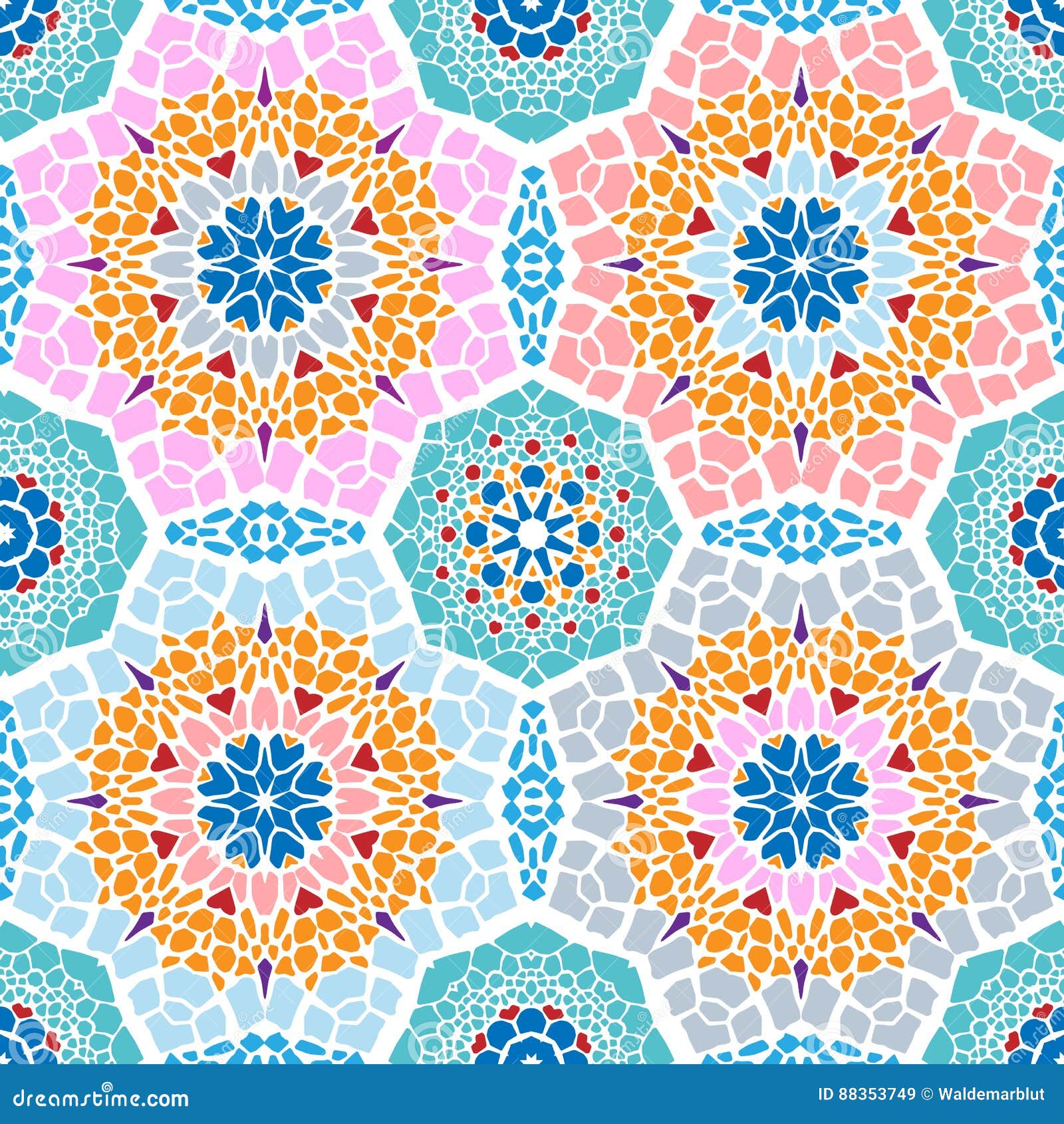 Seamless Patterns with Abstract Painted Squares Stock Vector ...