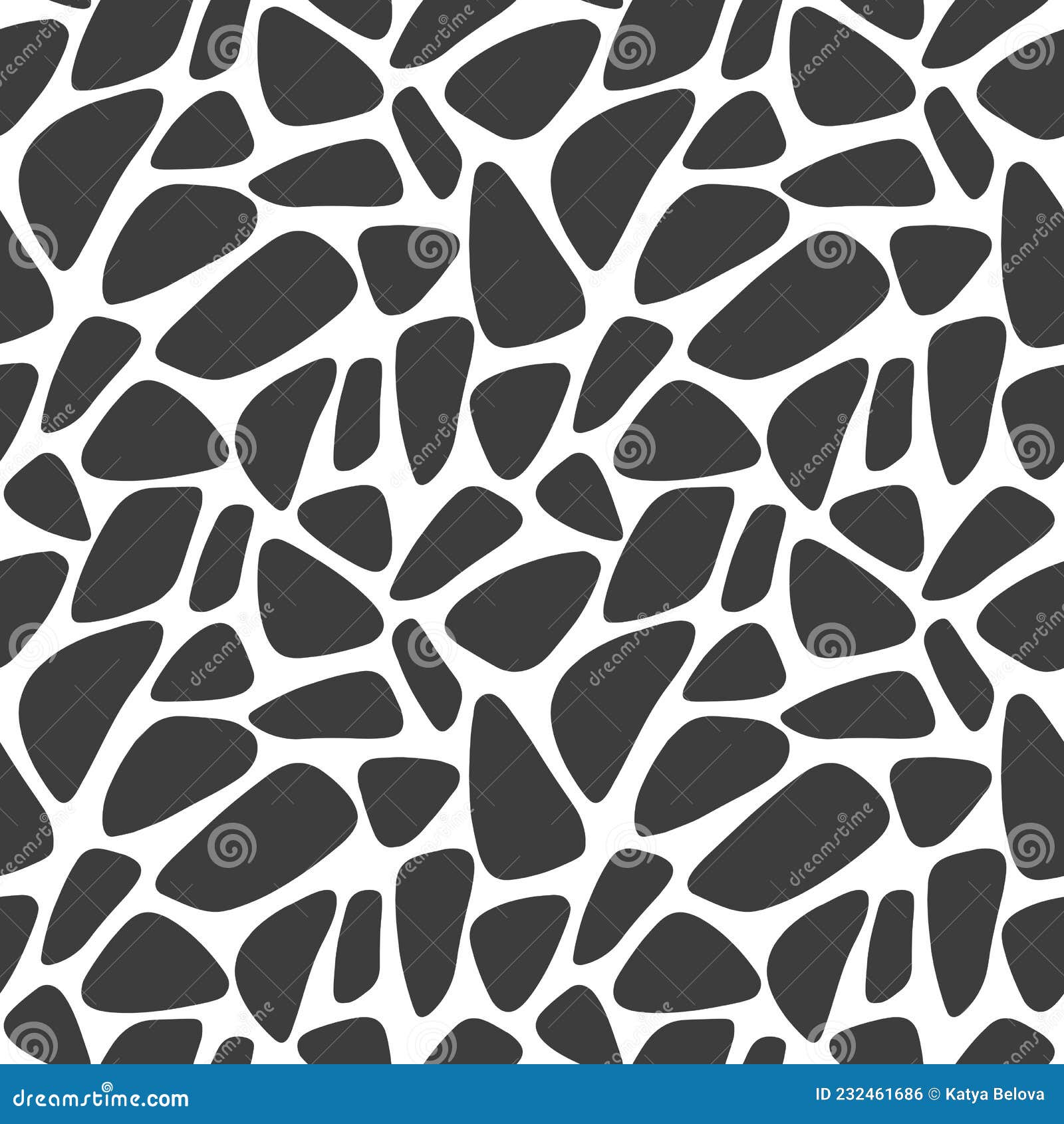 Seamless Patterns. Abstract Shapes Randomly Spaced Stock Vector ...