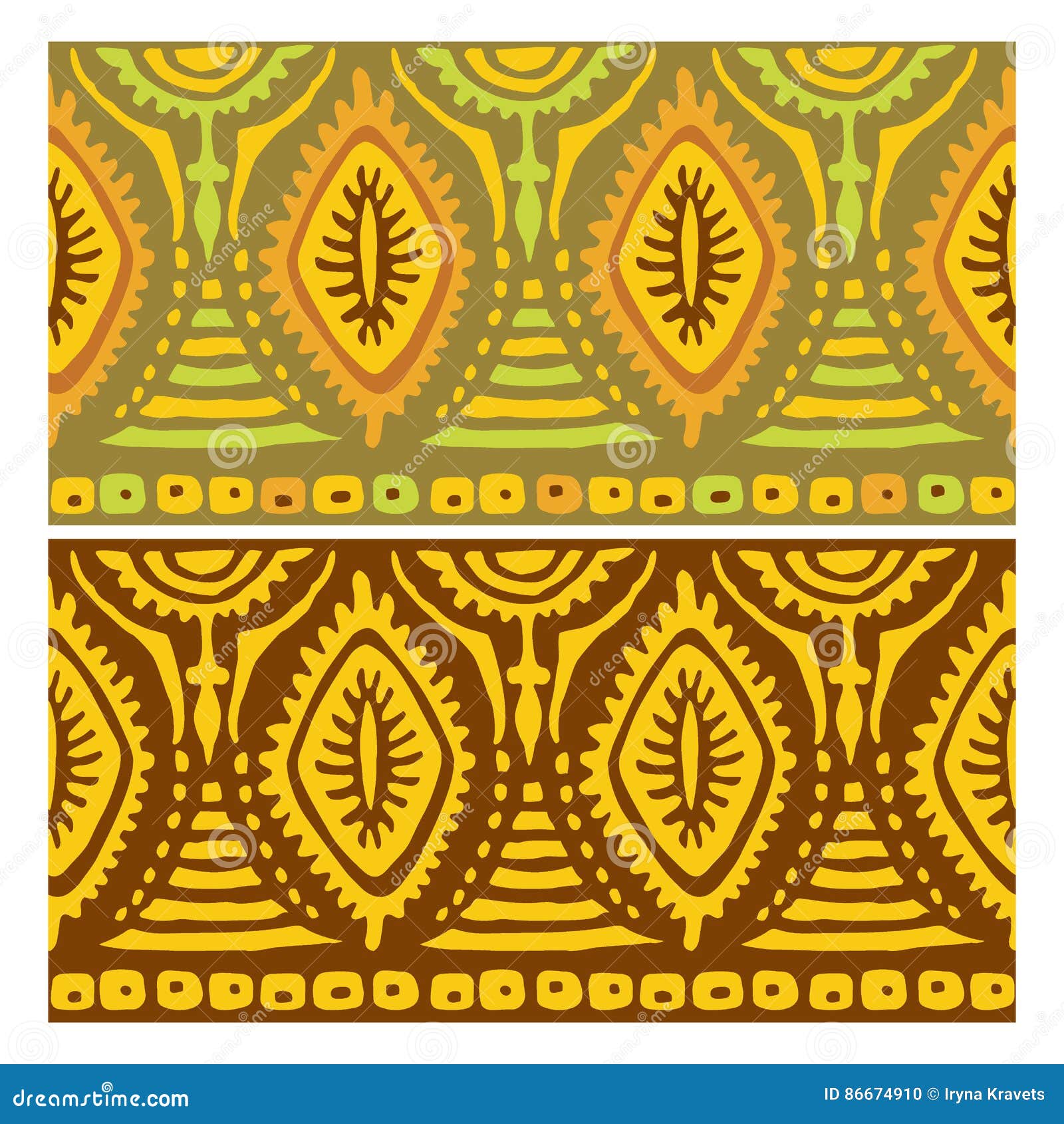 Seamless Patterns with an Ancient Symbol of the Sun Stock Vector ...