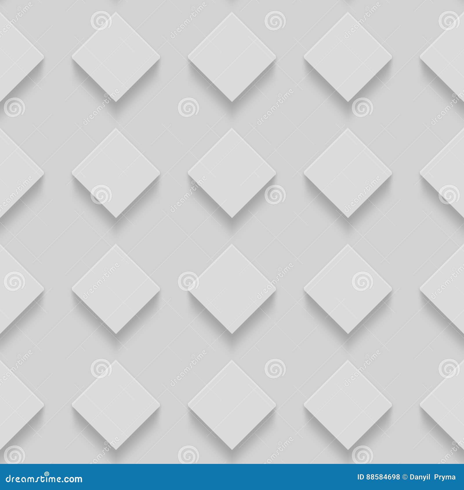 Seamless Patterns with Beveled Shapes. Abstract Grayscale Monochrome ...