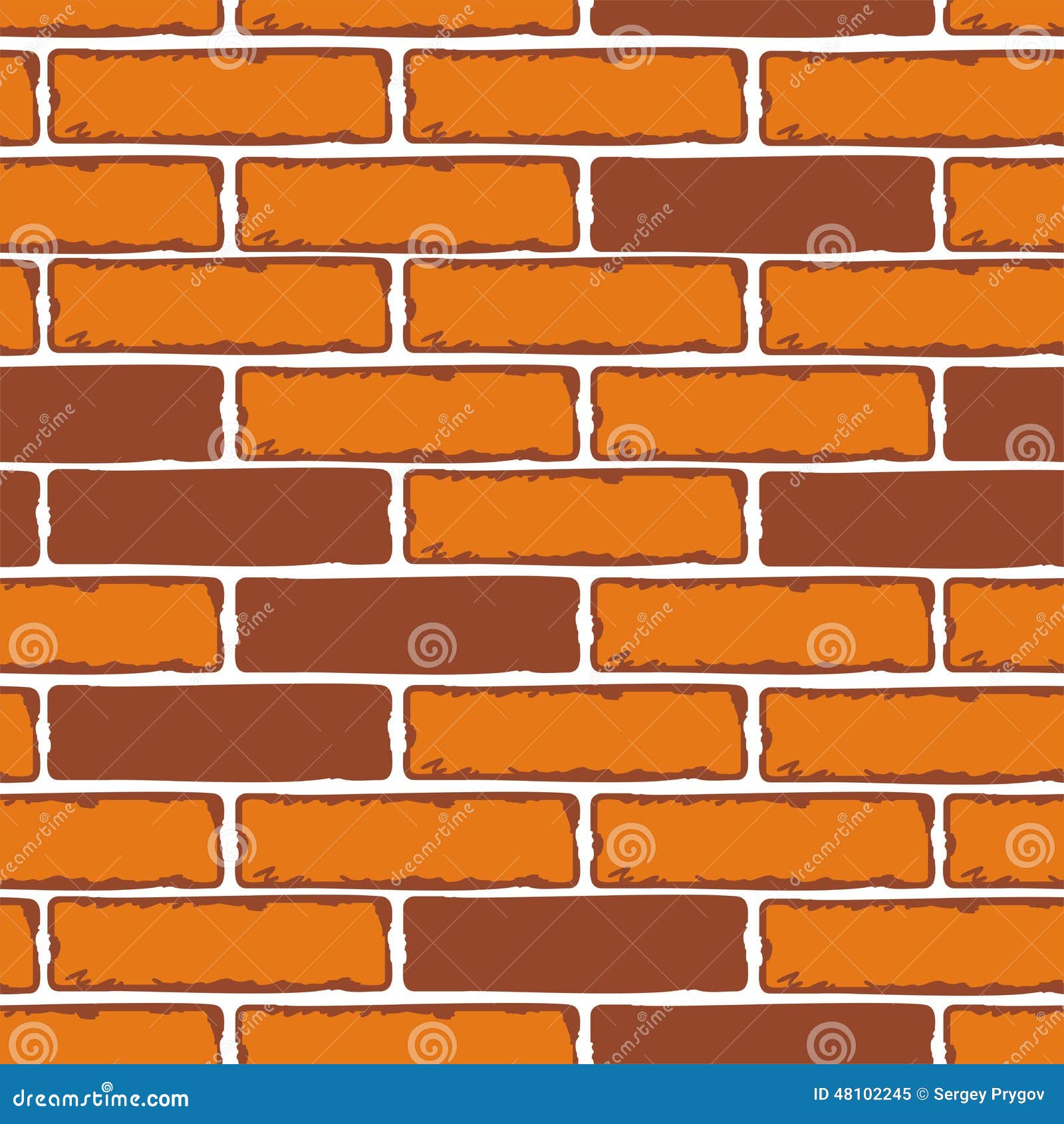 Seamless Patterns of Brick Walls. Vector Stock Stock Vector ...