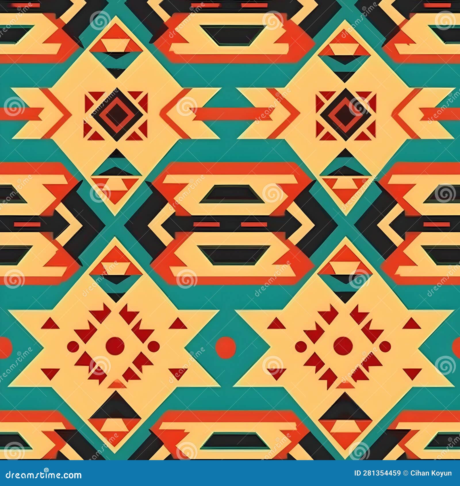 Seamless Patterns that Capture the Soul of Ancient Civilizations Stock ...