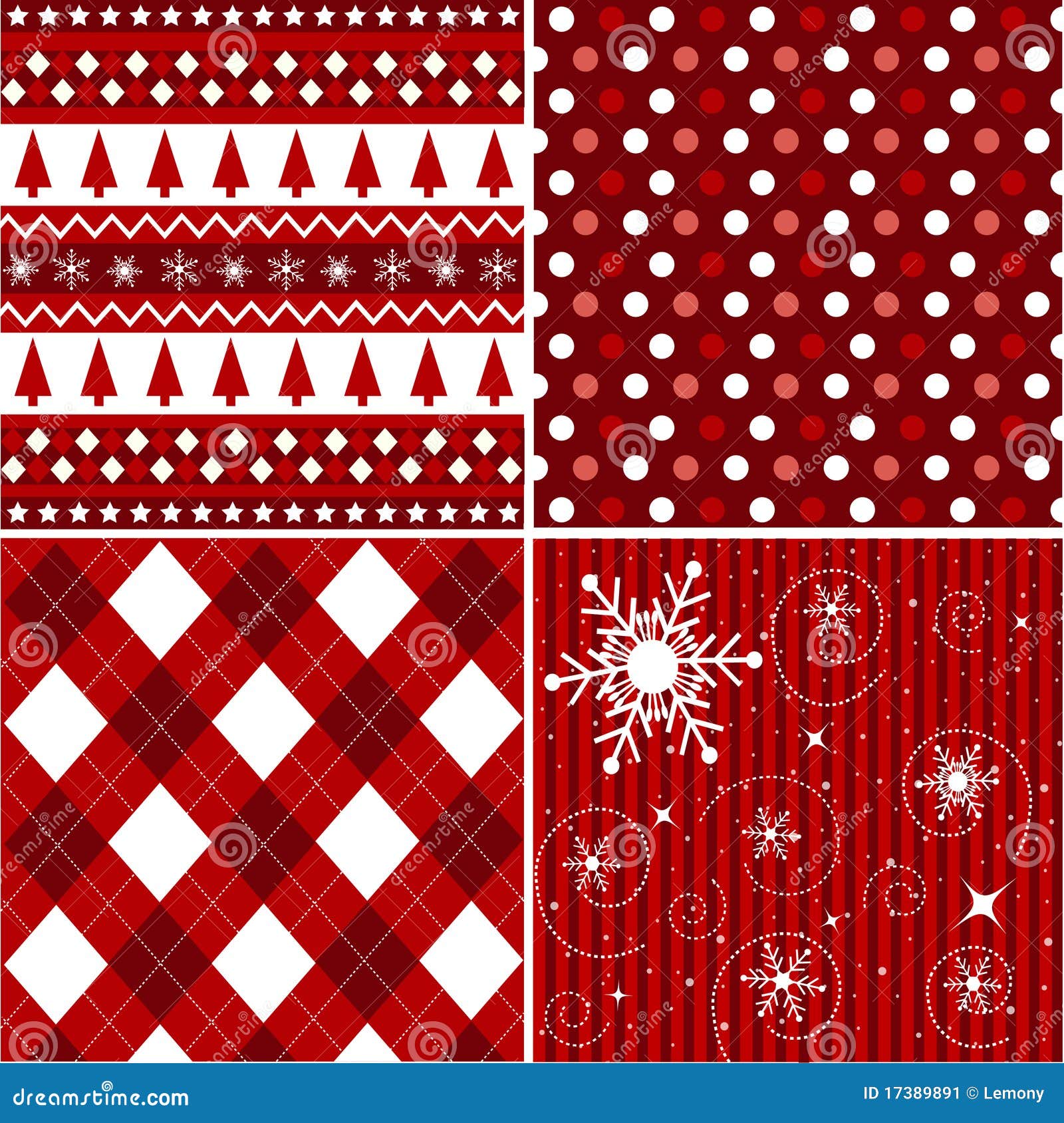 Seamless Patterns, Christmas Fabric Texture Stock Vector - Illustration ...