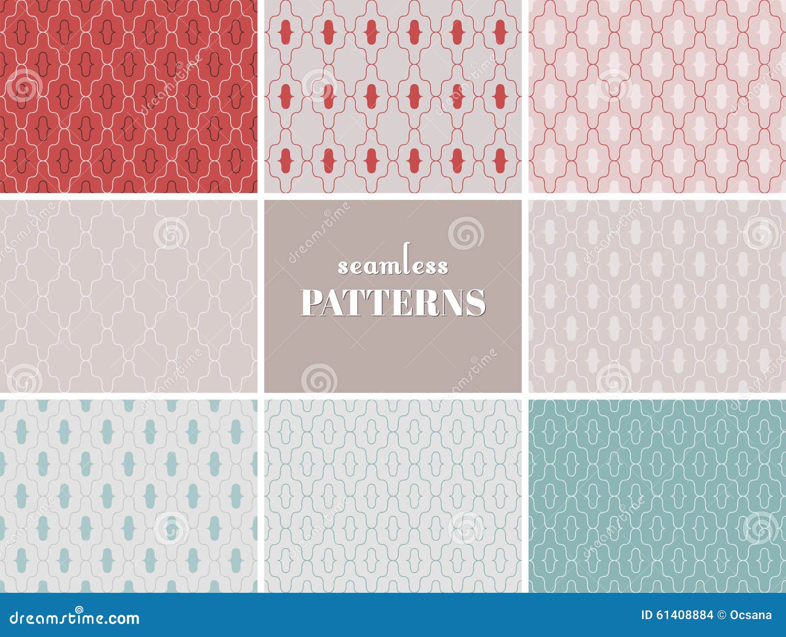 Seamless Patterns Collection Stock Vector - Illustration of decoration ...