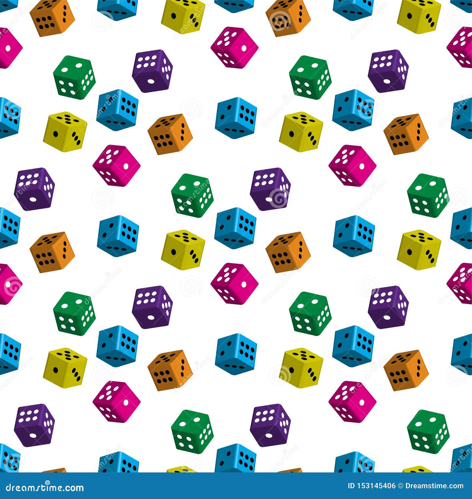 Seamless Patterns of Colorful Cubes Stock Vector - Illustration of ...