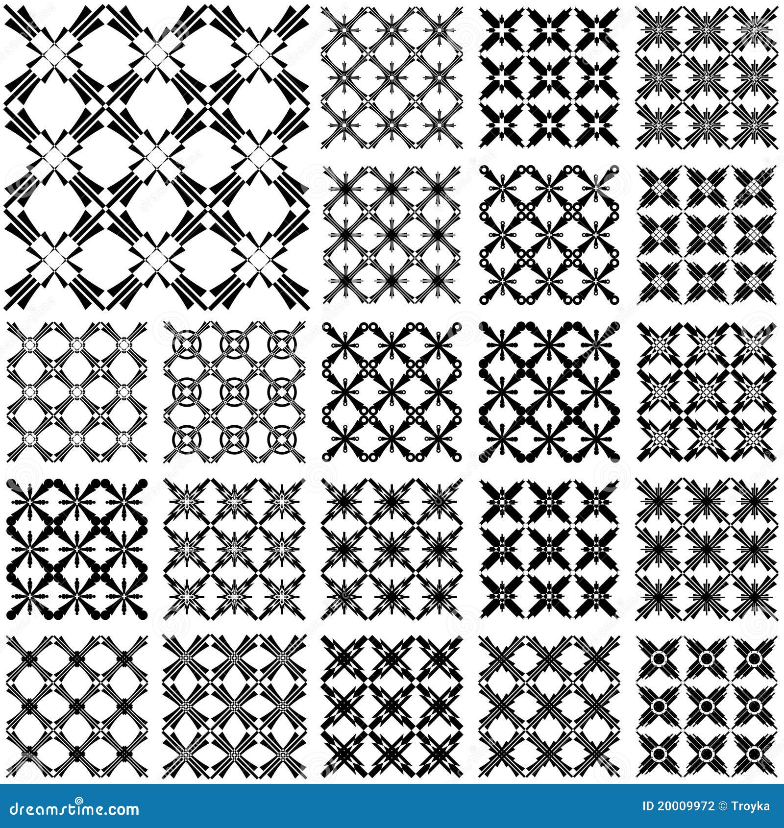 Seamless Patterns with Cross Elements. Stock Vector - Illustration of abstract, diagonal: 20009972