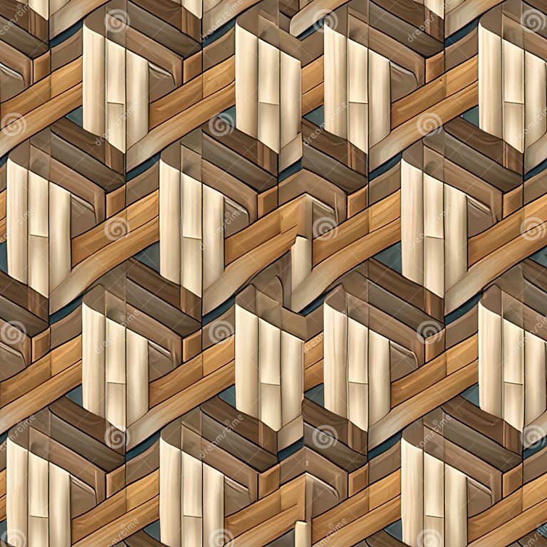 Seamless Patterns, Bamboo Weave Craftsmanship Pattern with Subtle Hues ...