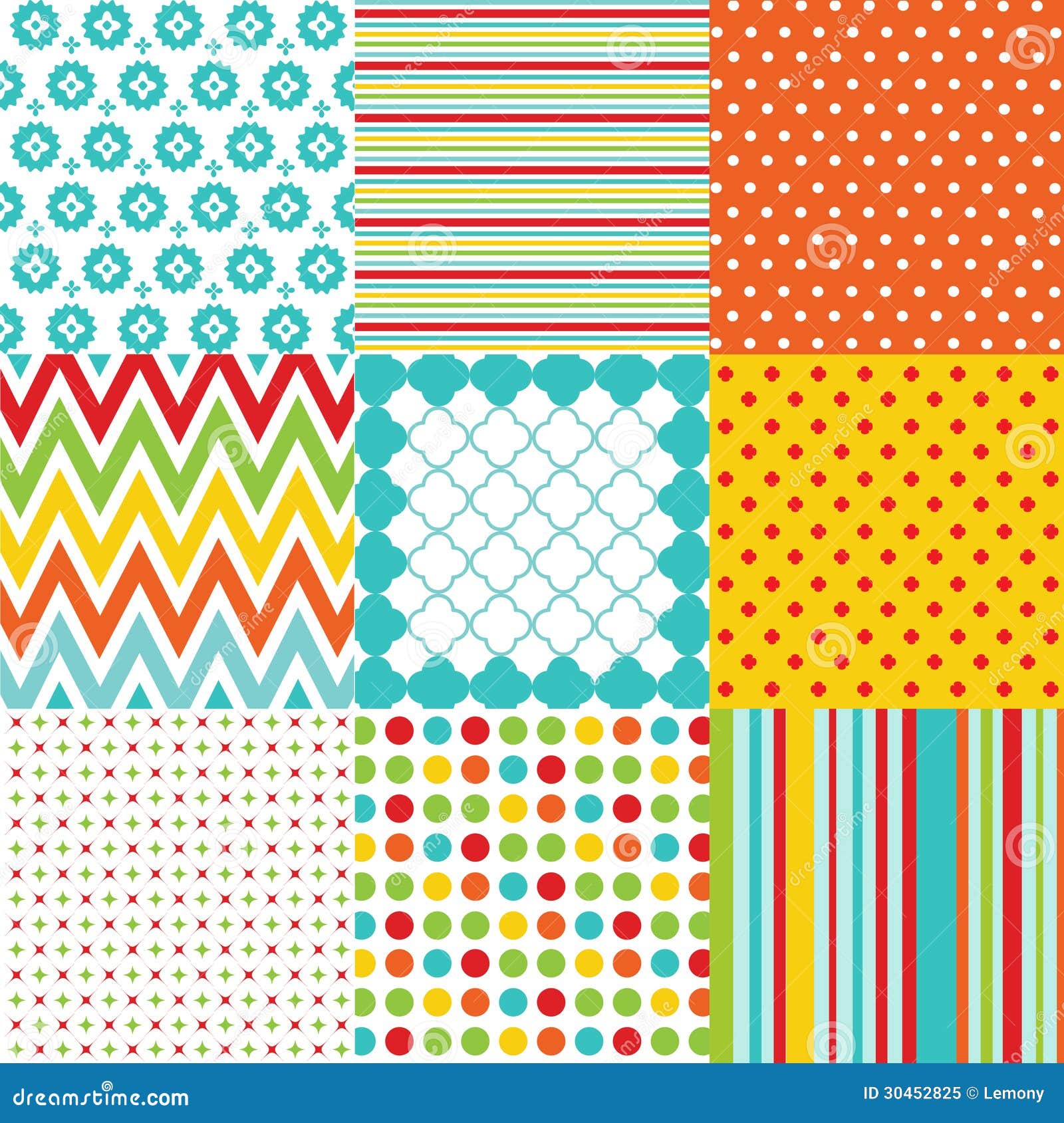 Seamless Patterns with Fabric Texture Stock Vector - Illustration of ...