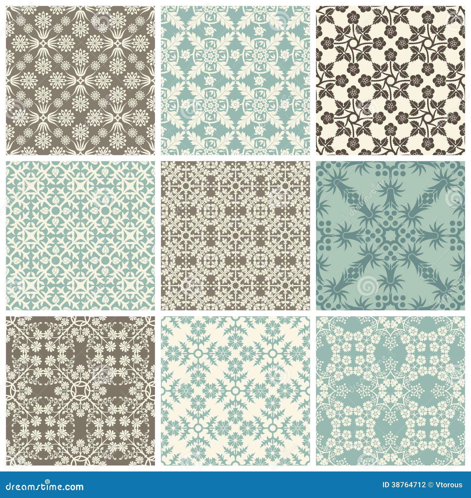 Seamless patterns stock vector. Illustration of swatch - 38764712