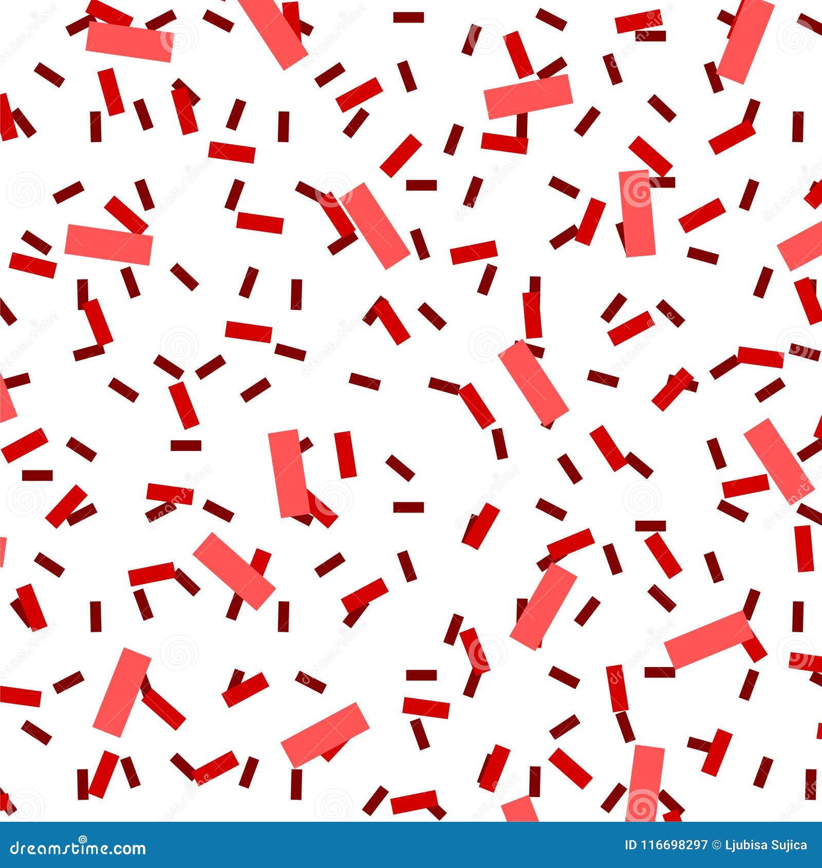 Seamless Patterns with Red Rectangle Stock Vector - Illustration of ...