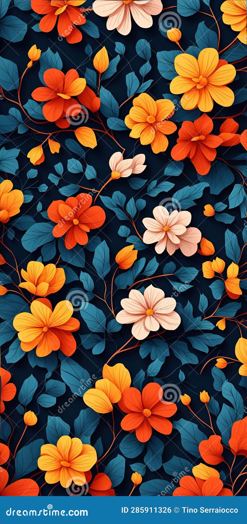 Seamless Patterns Repeating Patterns Design Fabric Floral Color ...