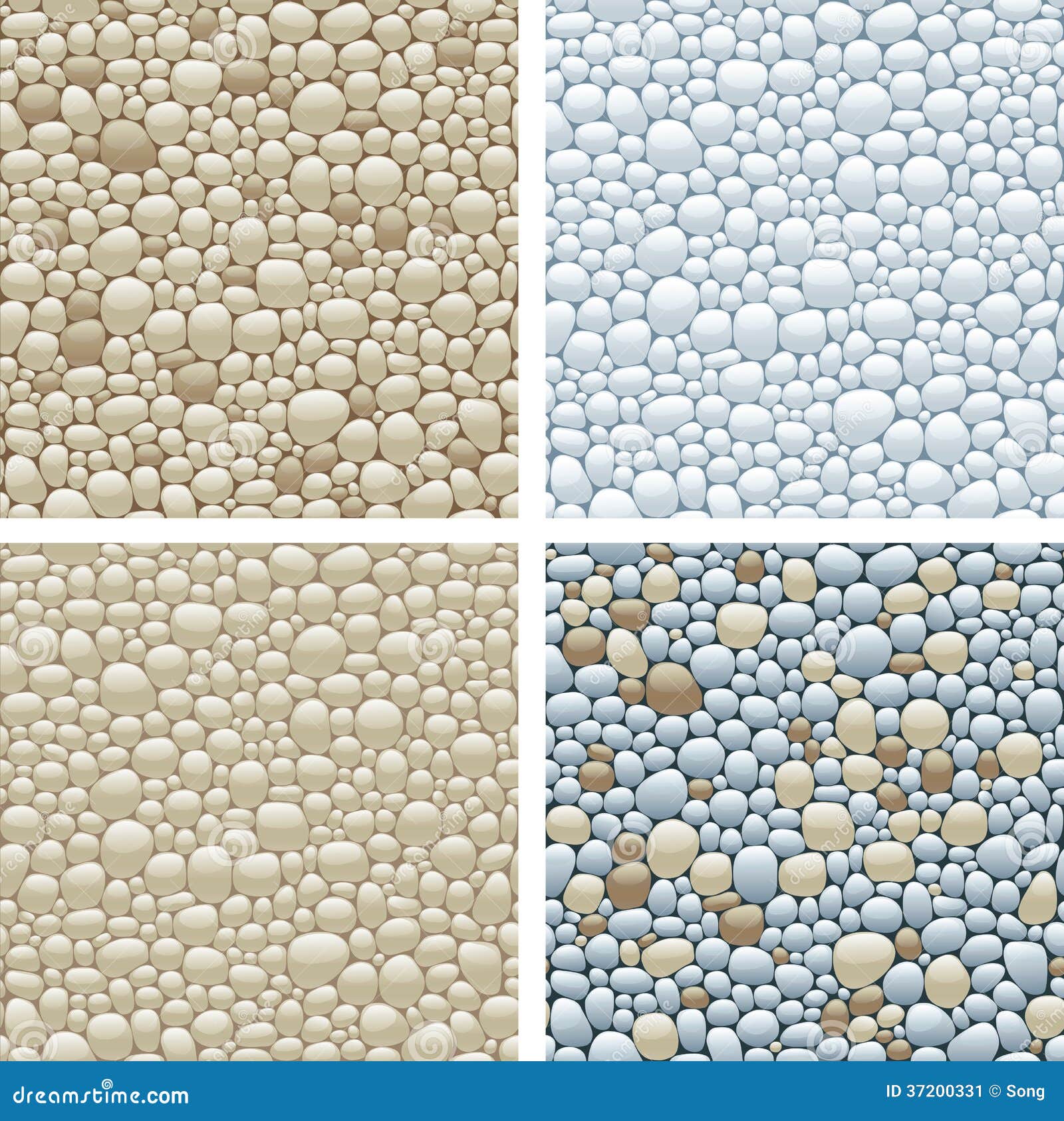 Endless Backdrop with Stones Stock Vector - Illustration of wallpaper ...