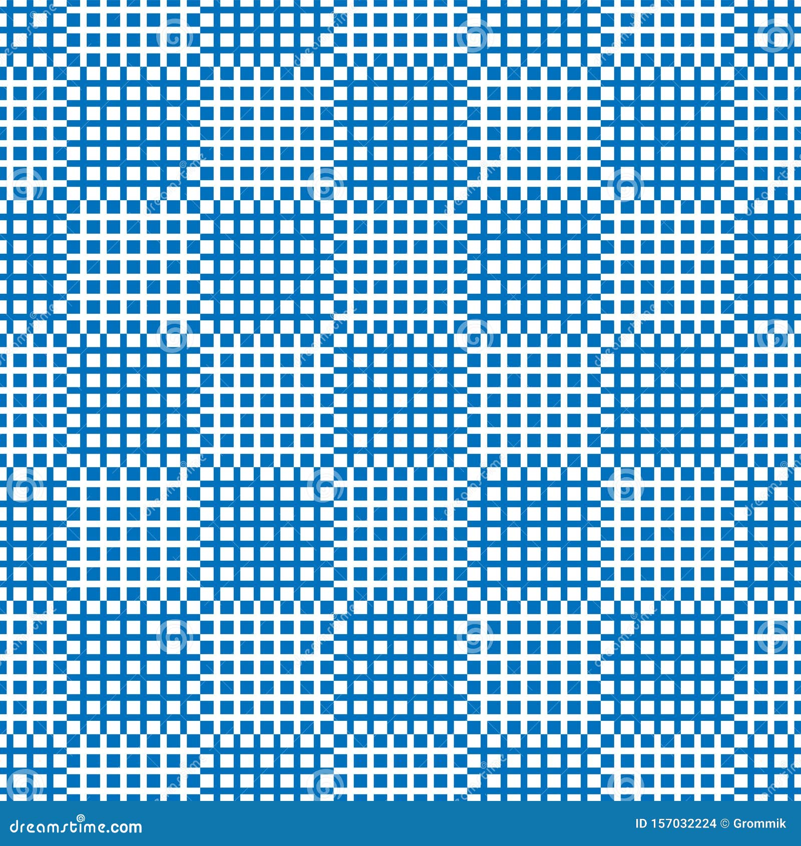 Seamless Patterns of White and Blue Squares. Modern Colors Stock Vector ...