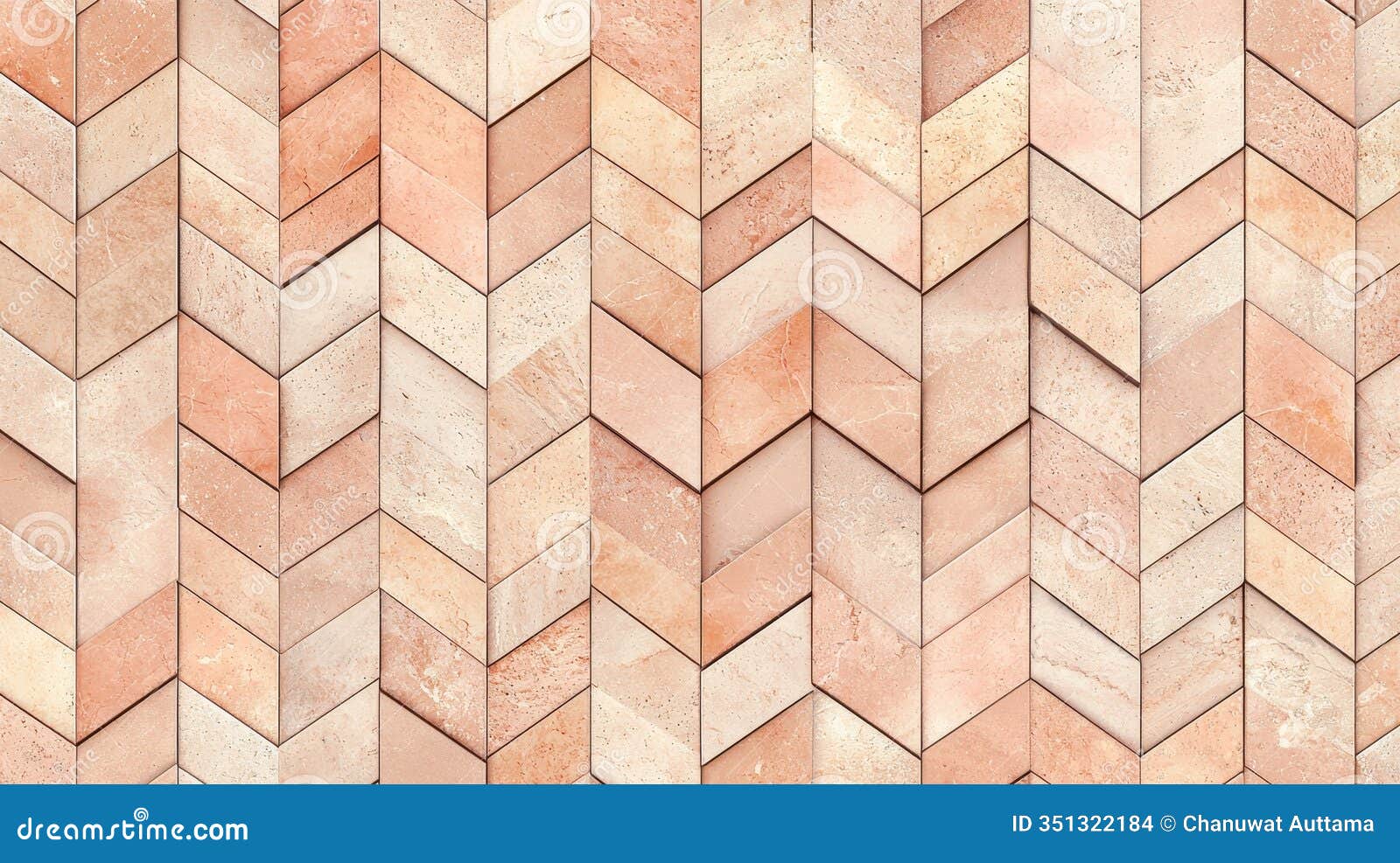Peach Marble Tiles Herringbone Pattern Seamless Texture Background ...