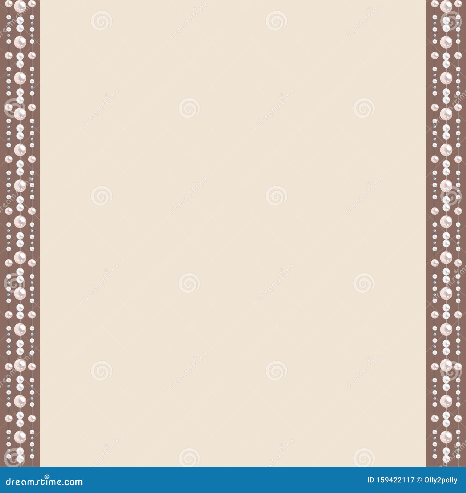 Seamless Pearl Background with Vertical Borders. Stock Vector ...