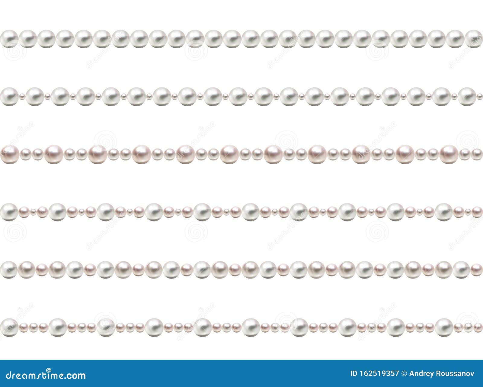 Seamless Pearl Background With Vertical Borders. Cartoon Vector ...