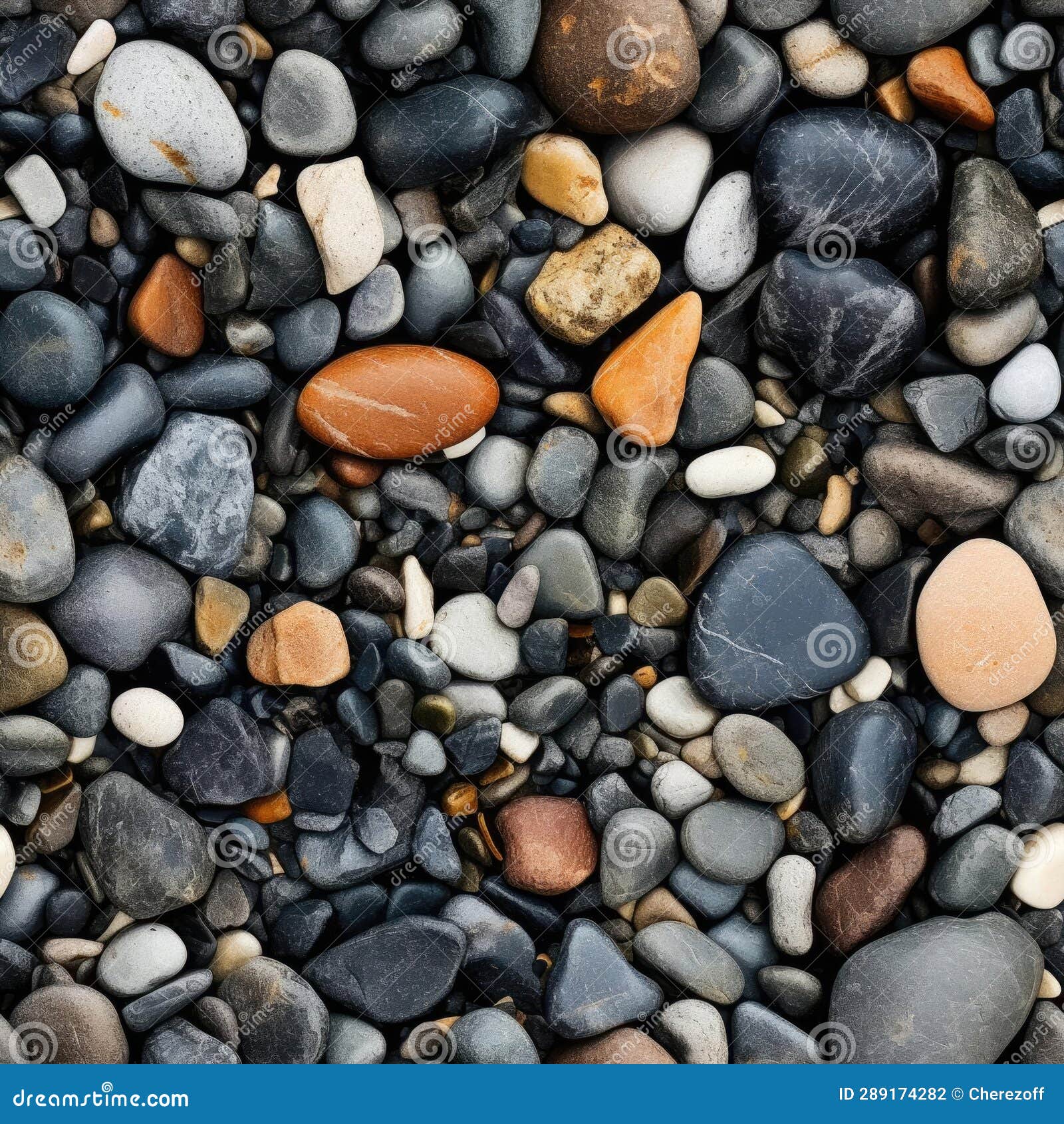 Seamless Pebble Beach Texture Stock Illustration - Illustration of ...