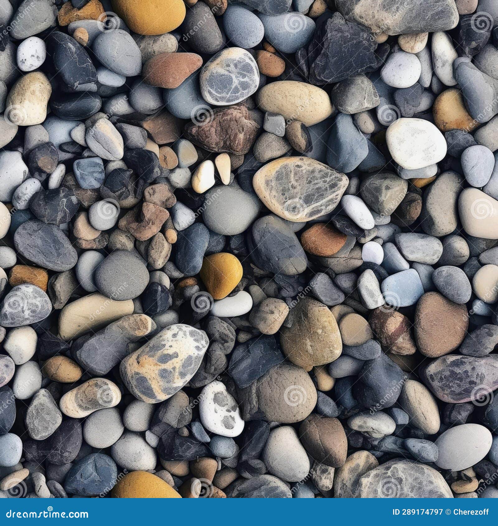 Seamless Pebble Beach Texture Stock Illustration - Illustration of ...