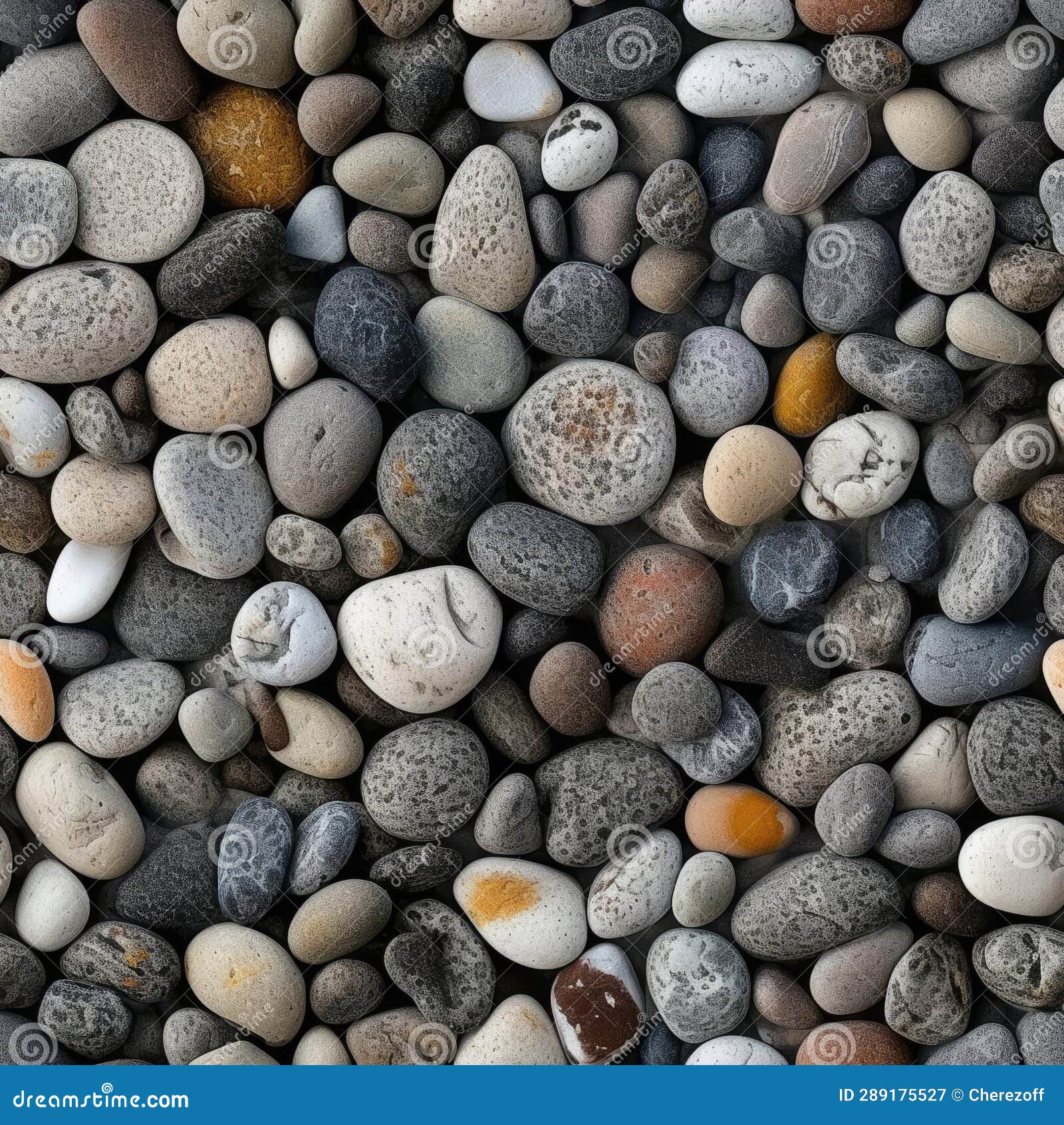 Seamless Pebble Beach Texture Stock Illustration - Illustration of ...