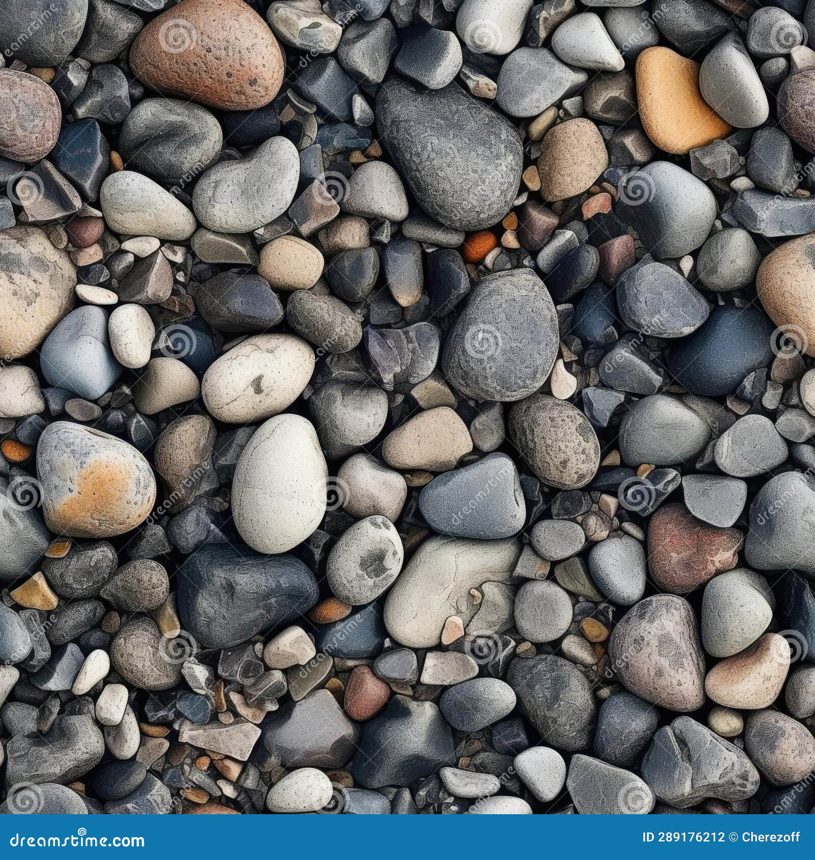 Seamless Pebble Beach Texture Stock Photo - Image of beach, shape ...
