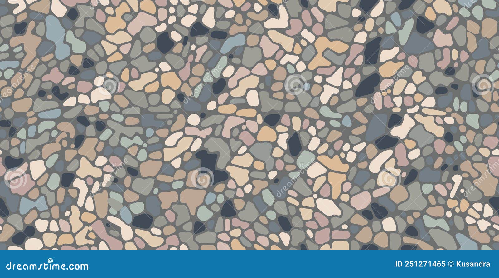 Seamless Pebble Stone Texture Natural Rock Background AI Generated ...