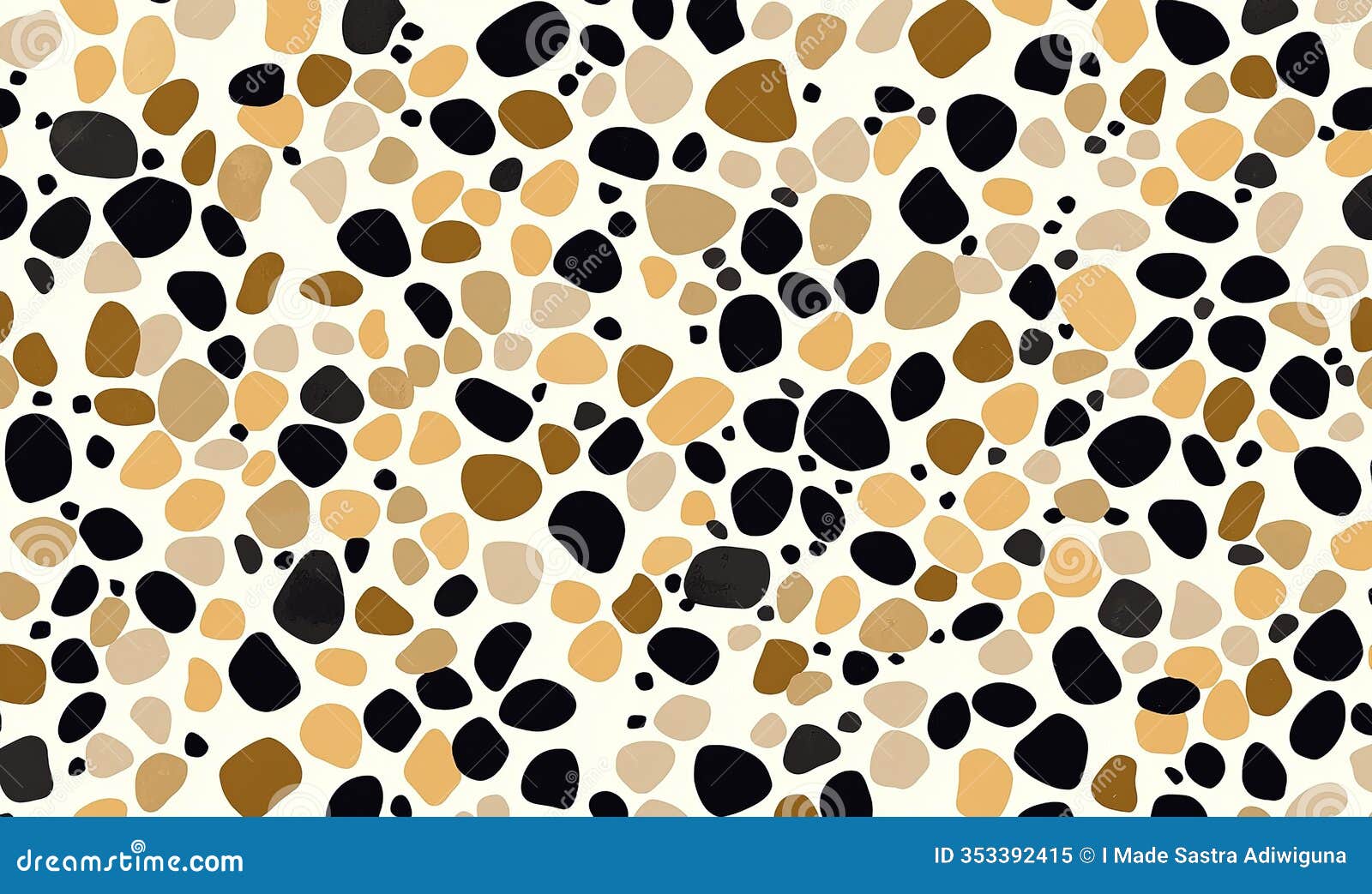 Seamless Pebble Stone Texture Natural Rock Background AI Generated ...