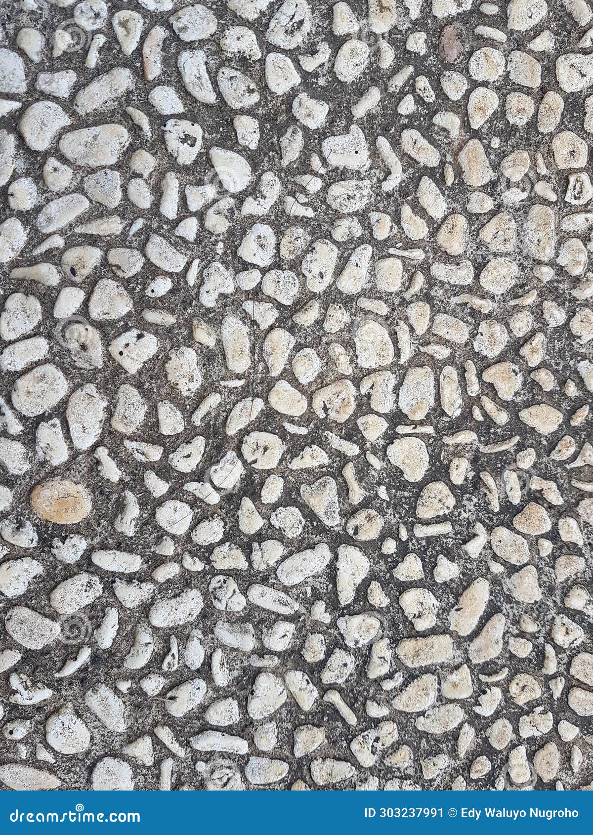 Seamless Pebble Stone Flooring Texture Stock Image - Image of material ...