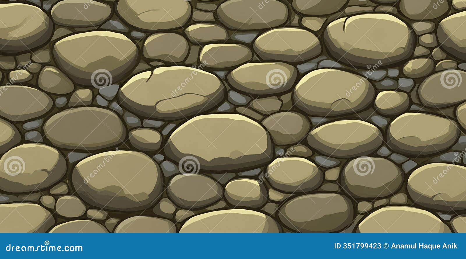 Seamless Pebble Stone Texture Natural Rock Background AI Generated ...
