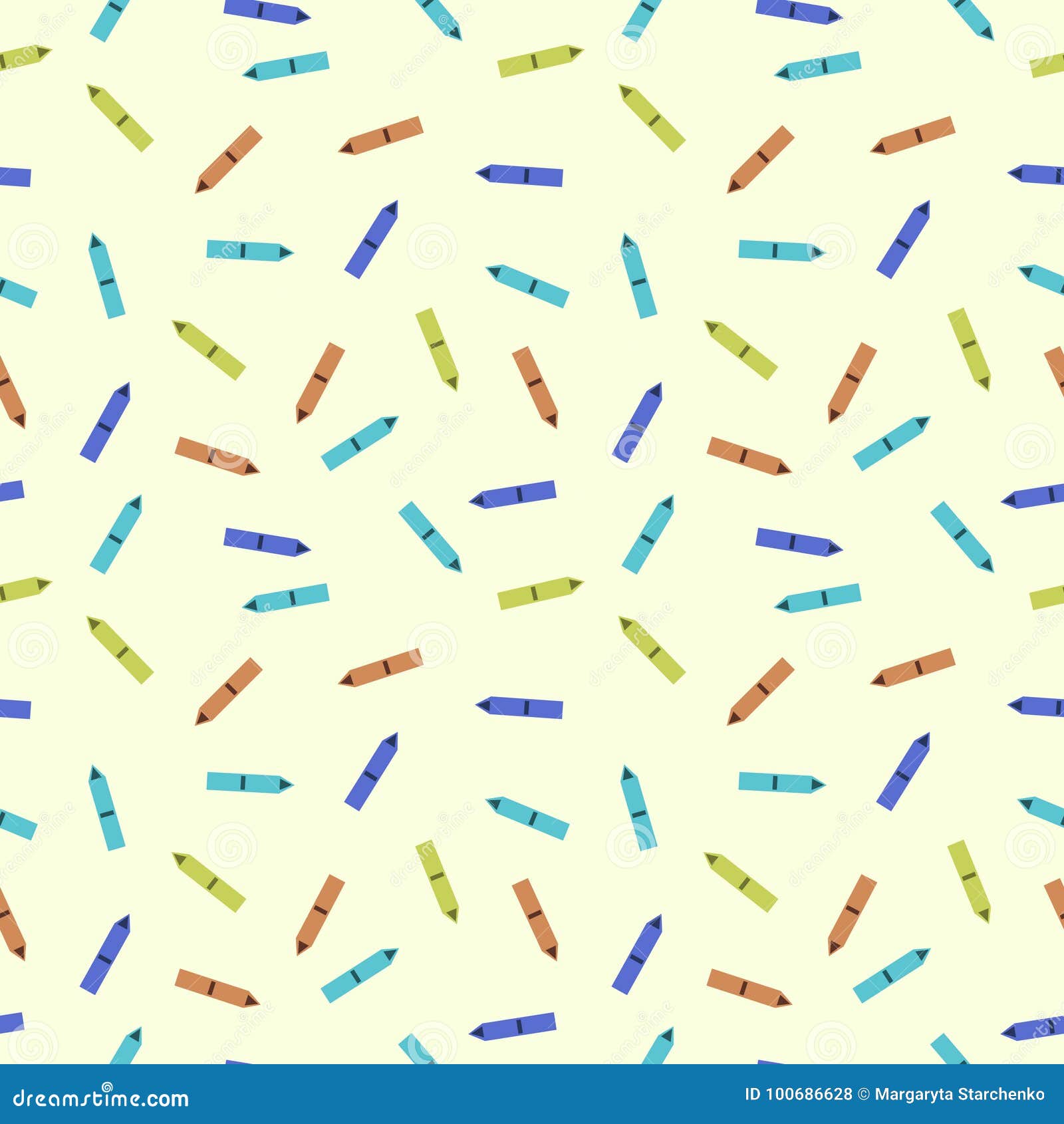 Seamless pen pattern stock vector. Illustration of graphic - 100686628