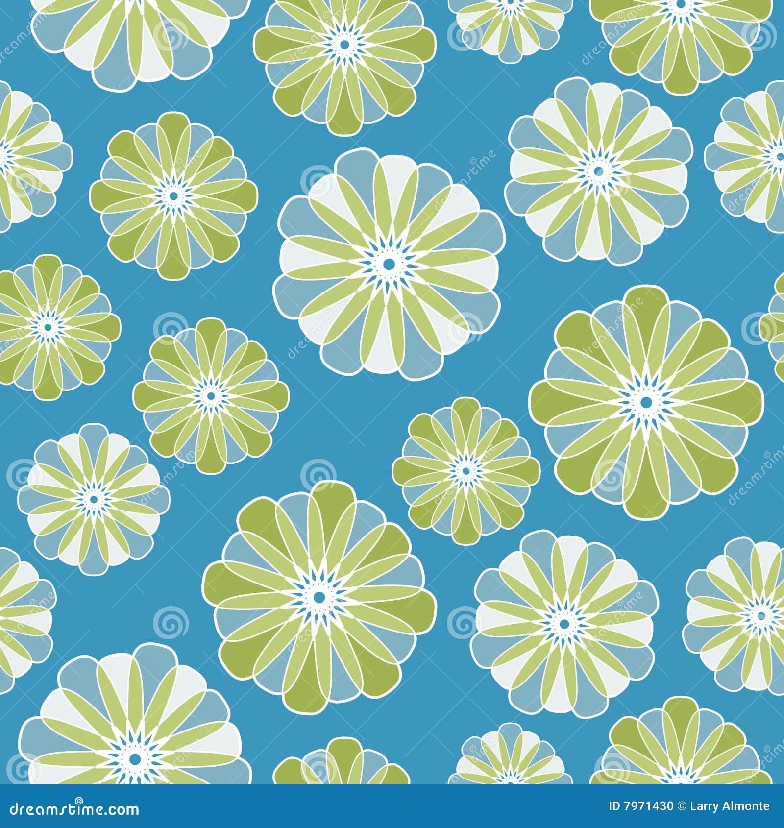 Seamless Persian Flower stock vector. Illustration of clipart - 7971430