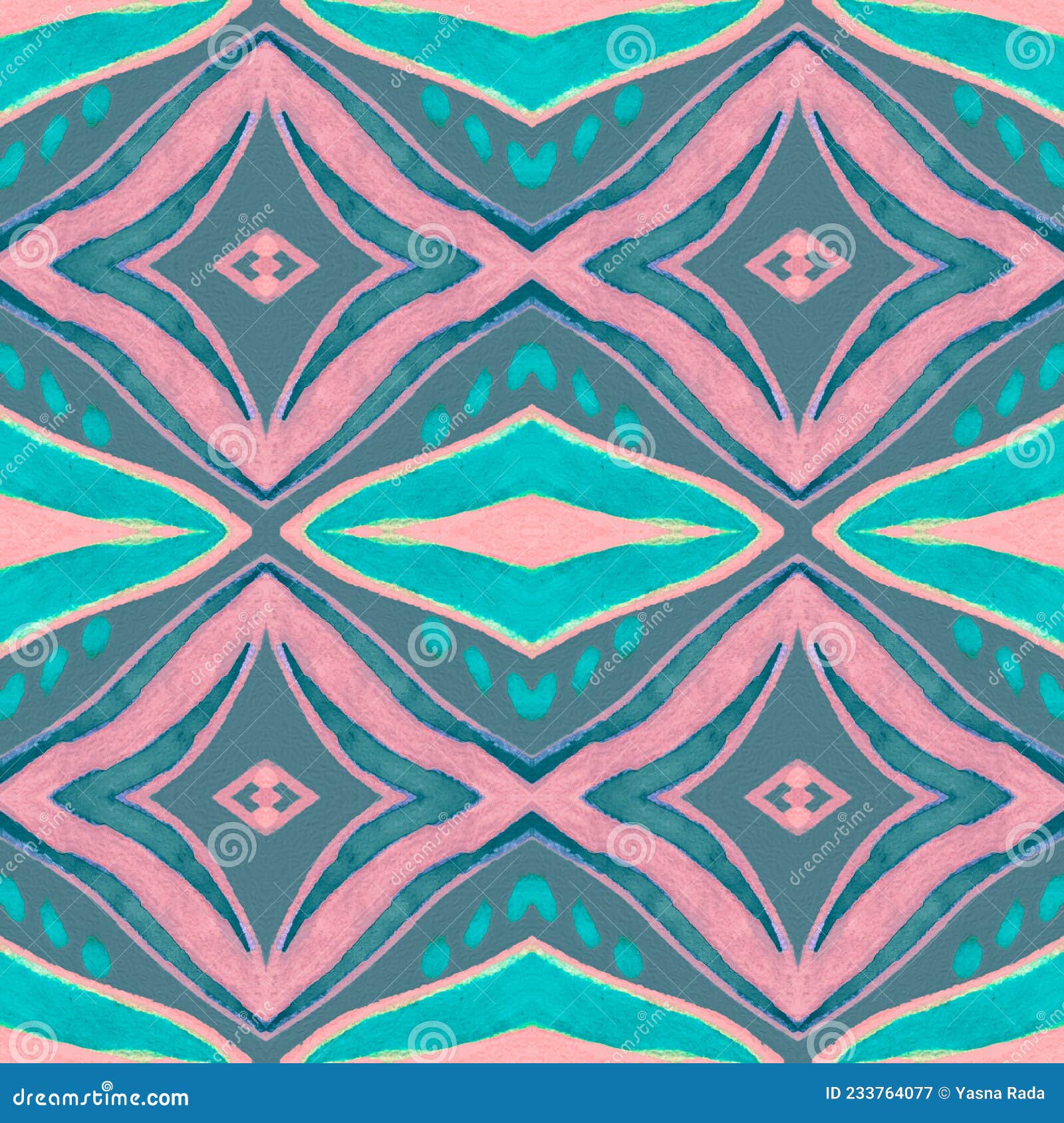 Seamless Peruvian Pattern. Hand Drawn Aztec Illustration. Stock Image ...