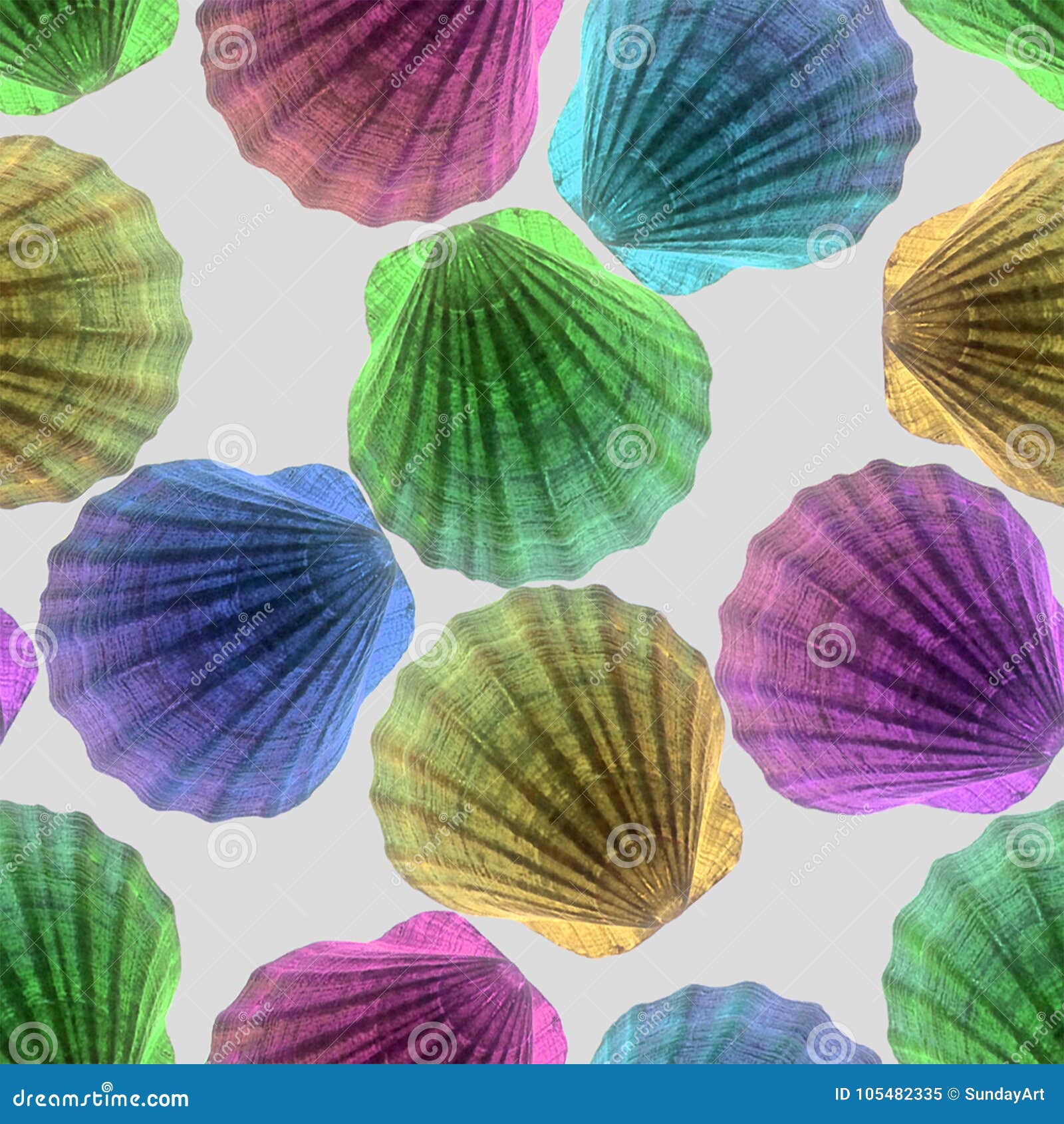 Seamless Photo Texture of Sea Shells Stock Image - Image of ...