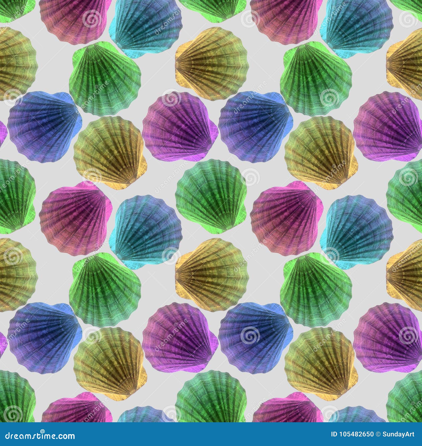 Seamless Photo Texture of Sea Shells Stock Photo - Image of blue, khaki ...