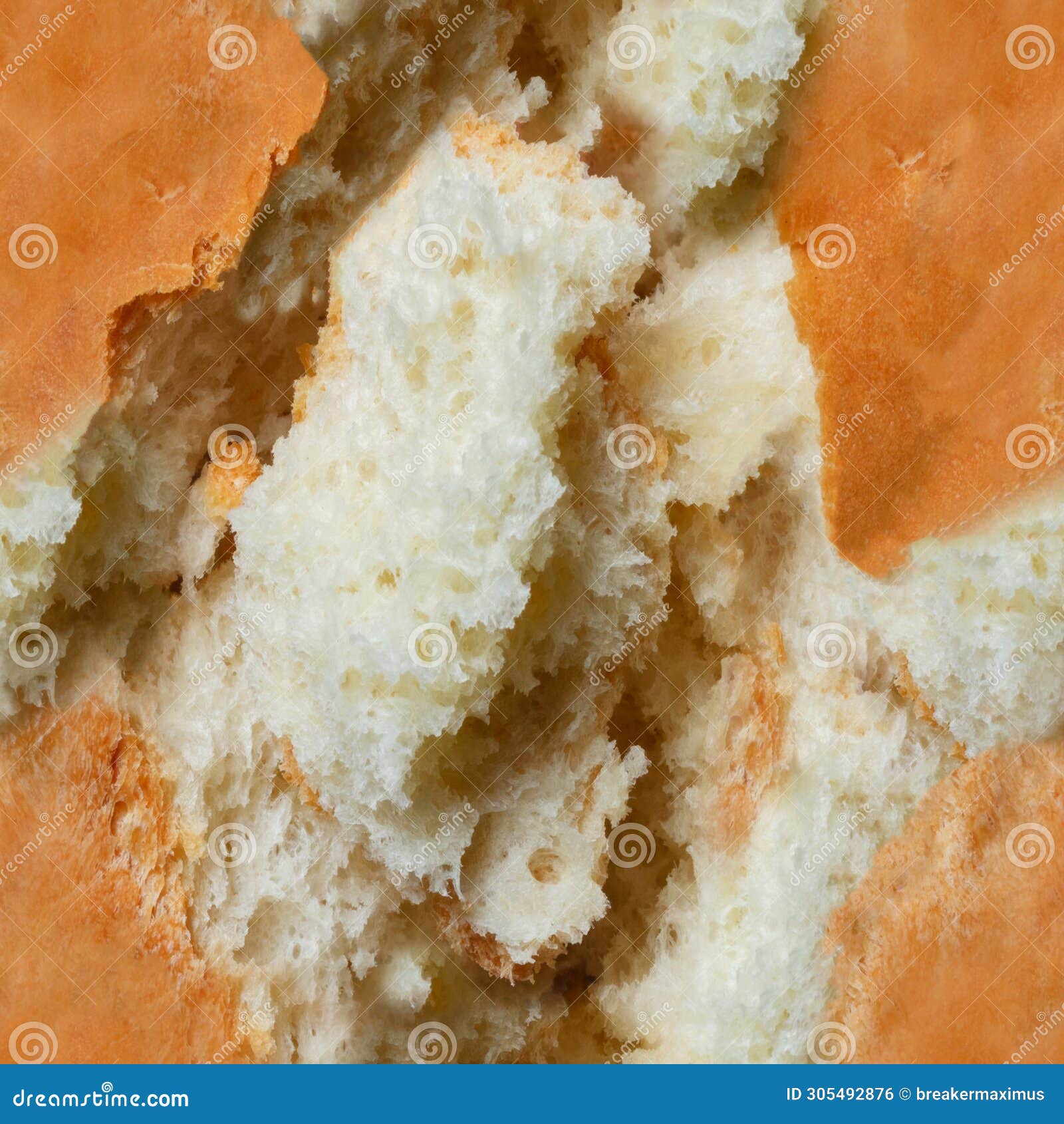 Seamless Photo Texture of Torn Bread Pastry Stock Photo - Image of ...
