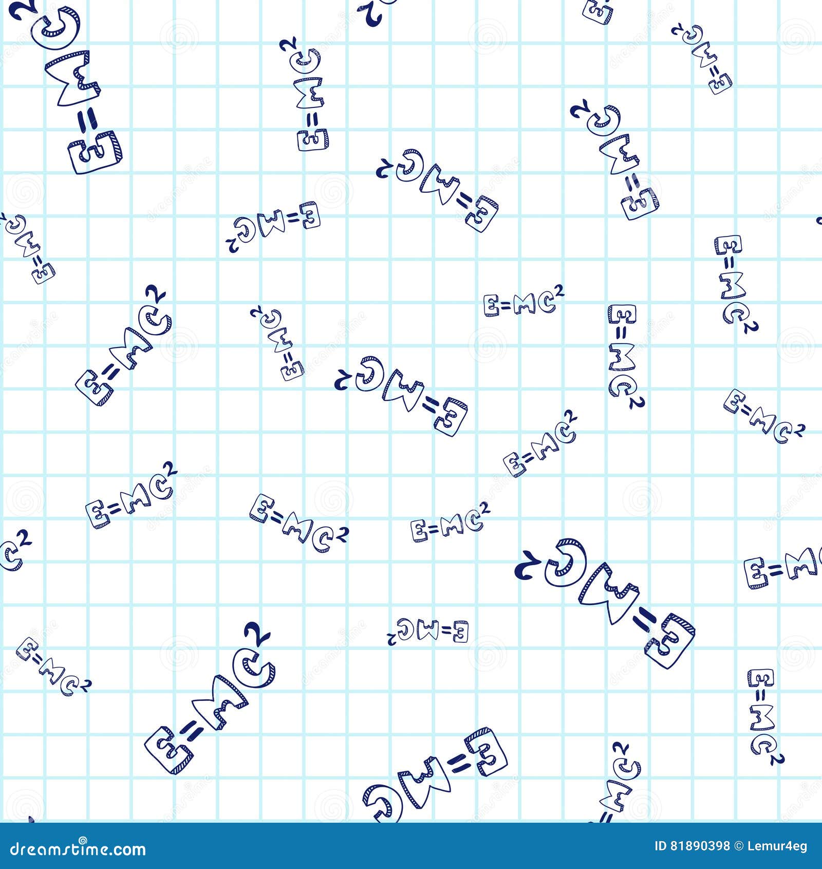 Seamless physics pattern stock vector. Illustration of drawing - 81890398