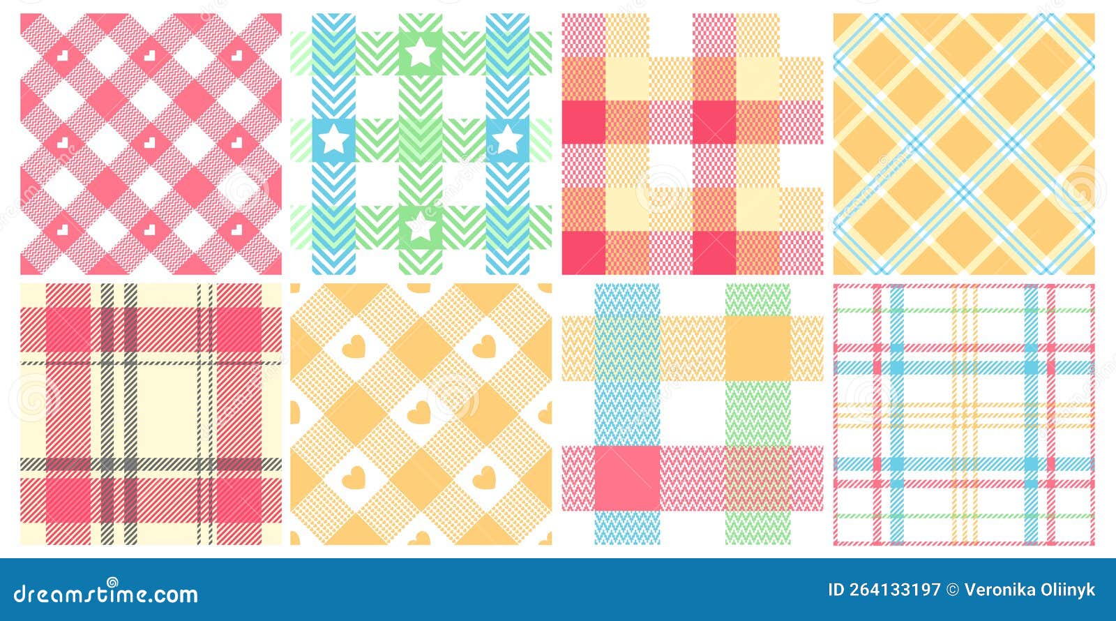 Seamless Picnic Check Pattern. Pastel Blanket, Comfy Plaid for Easter ...