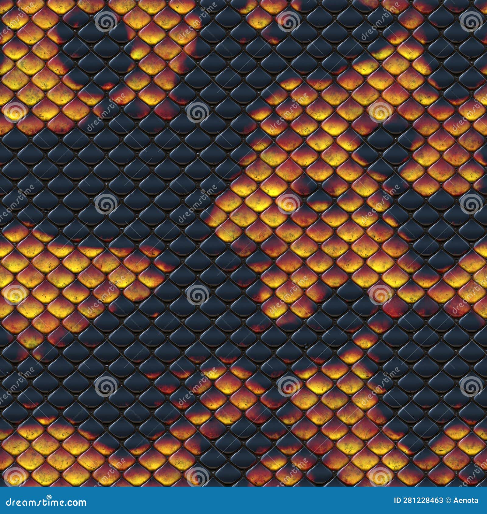 Seamless Piece of Snake Leather Stock Illustration - Illustration of ...