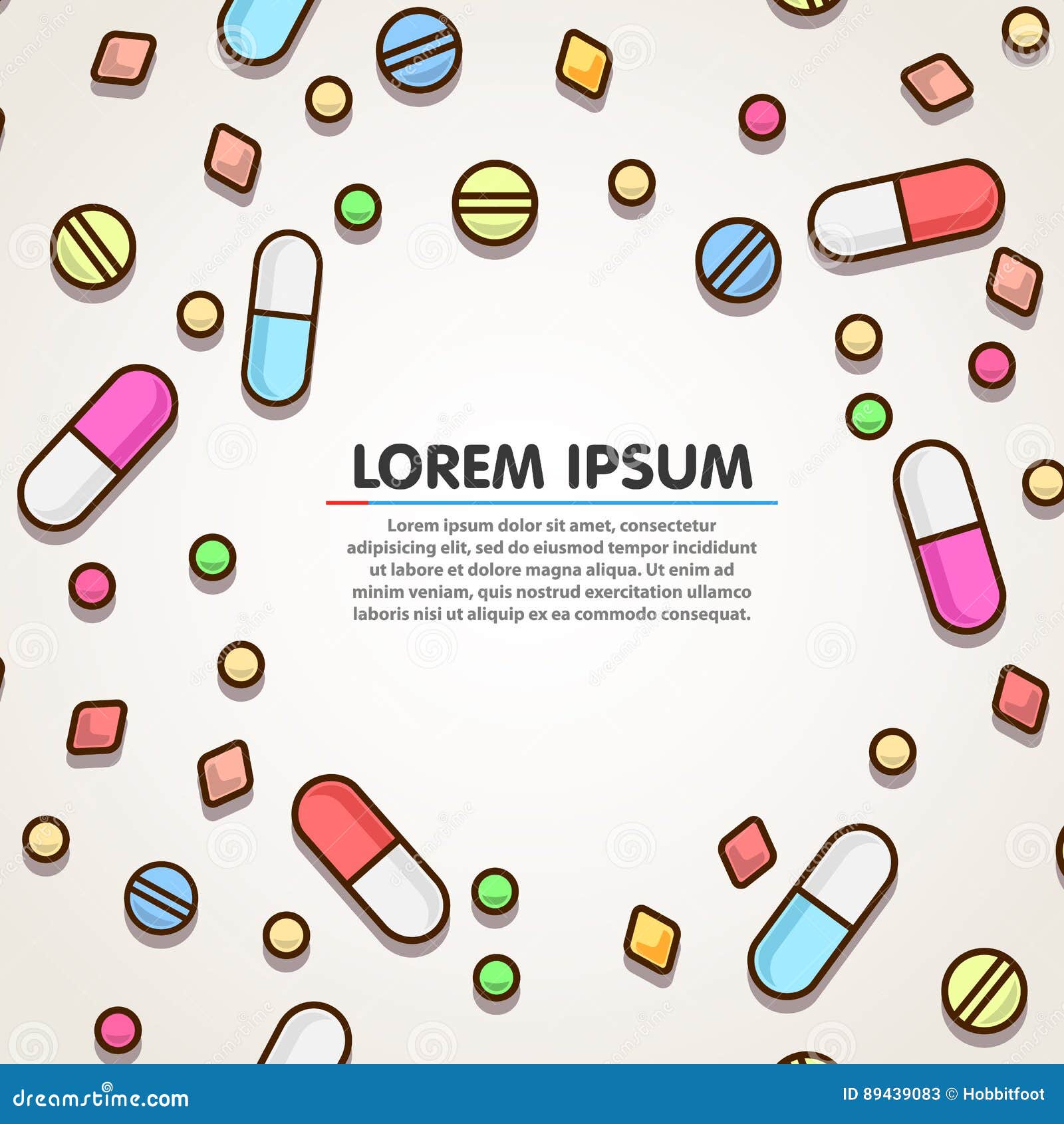 Seamless Pills Pattern. Medical Concept Stock Vector - Illustration of ...