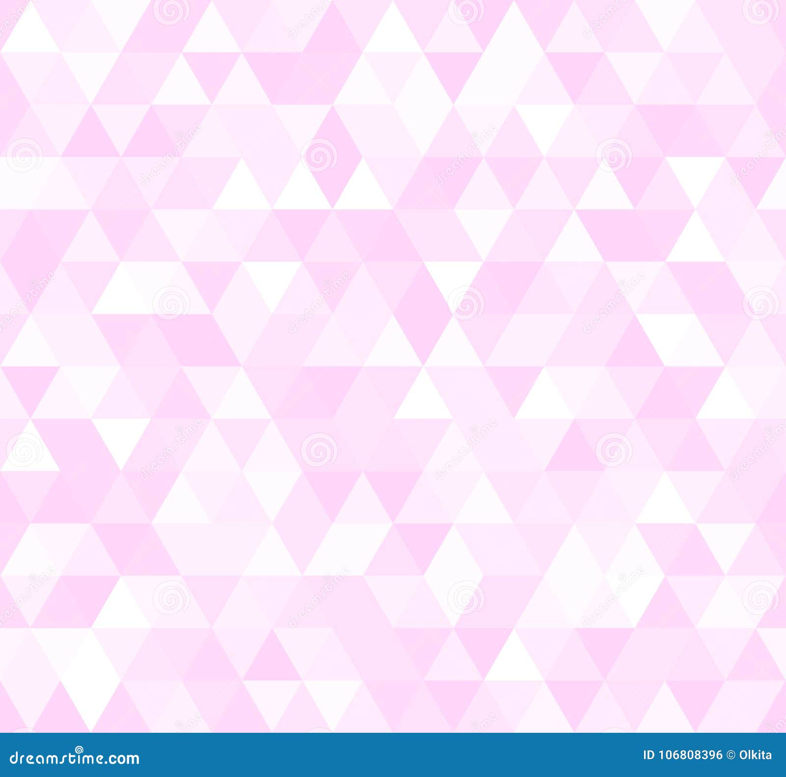 Seamless Pink Abstract Pattern. Geometric Print Composed of Triangles ...