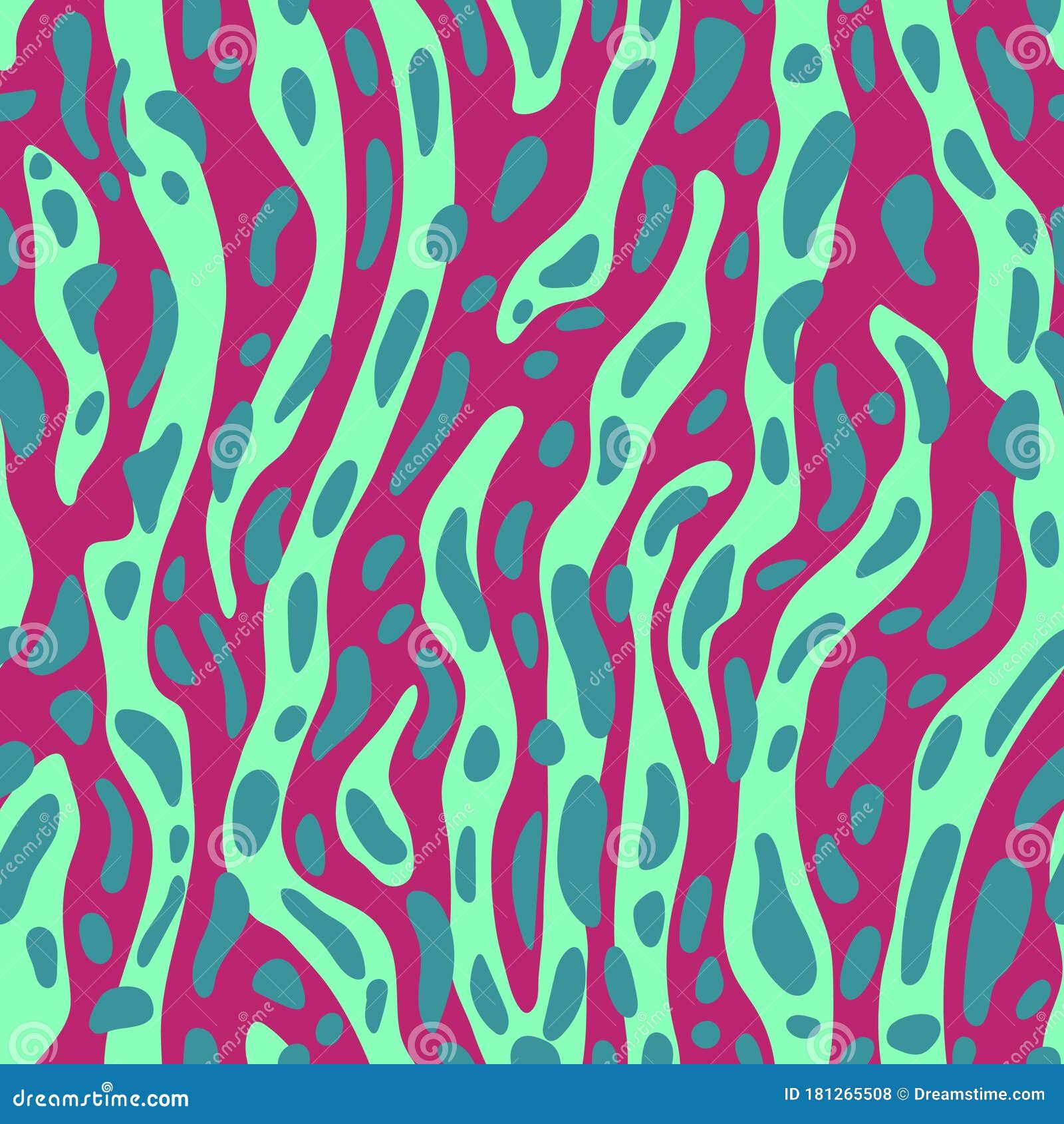 Seamless Pink and Blue Pattern Stock Illustration - Illustration of ...