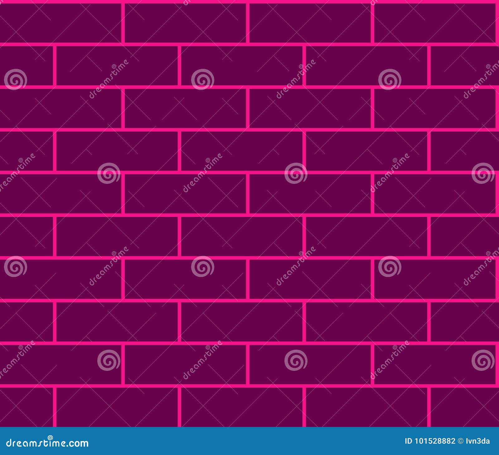 Seamless Pink Brick Texture Stock Vector - Illustration of brickwork ...