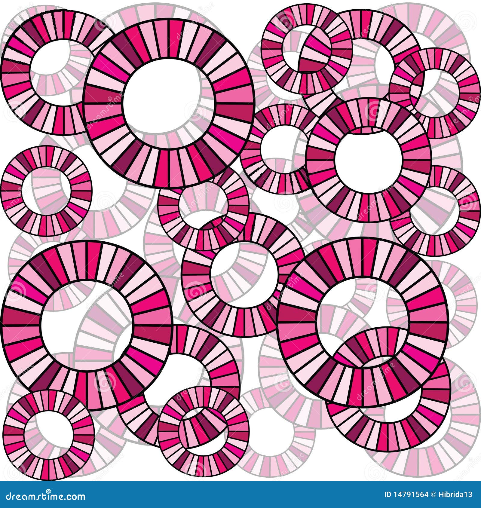 Seamless with pink circles stock illustration. Illustration of ...