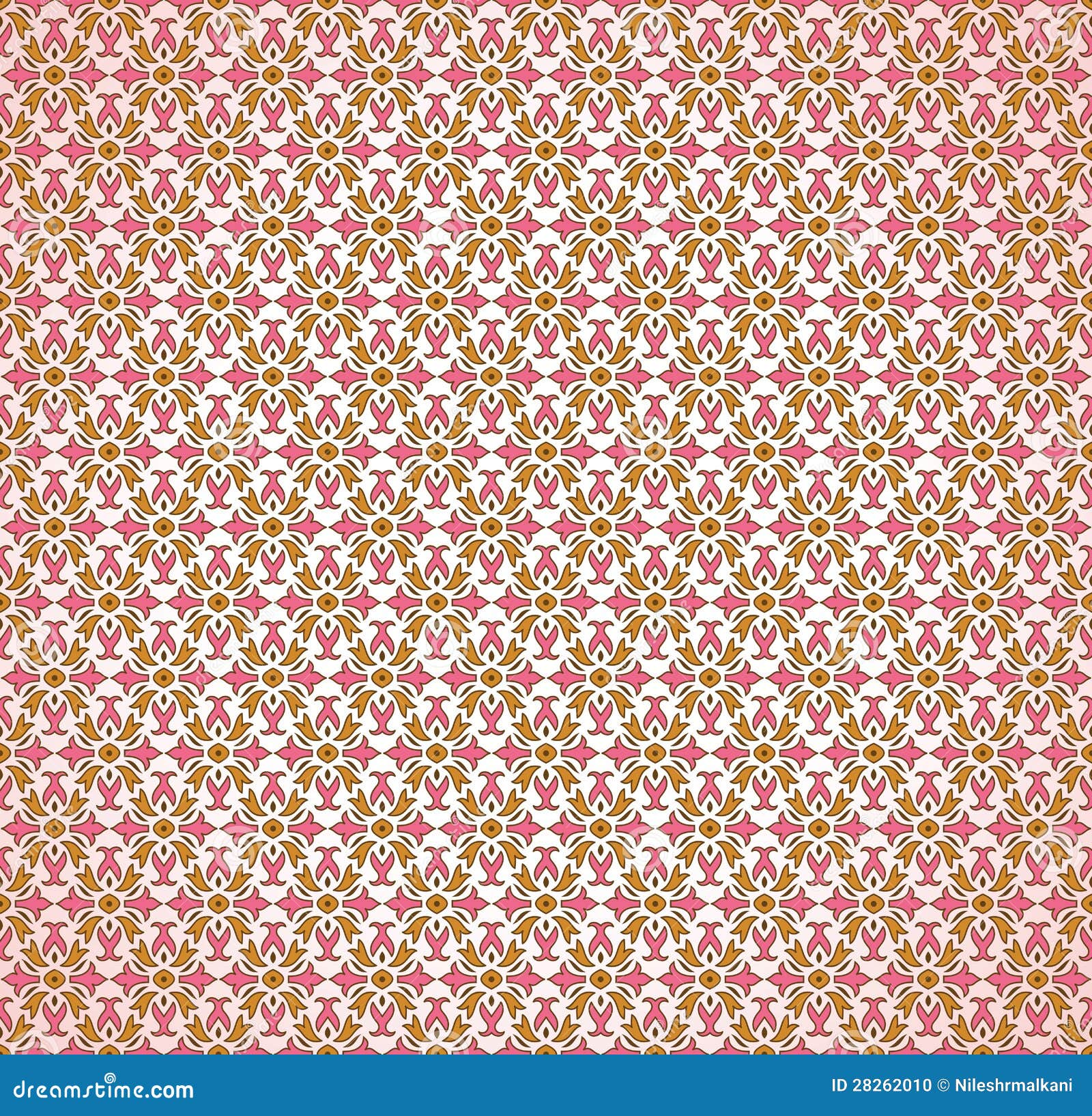Seamless Pink Decorative Wallpaper Stock Vector - Illustration of ...