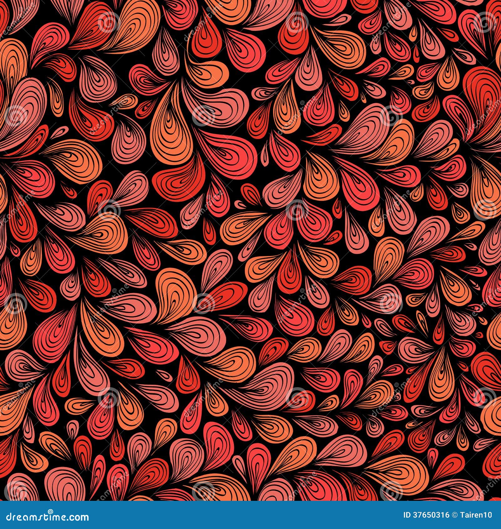 Seamless Pink Fashion Pattern with Stylized Leaves Stock Vector ...