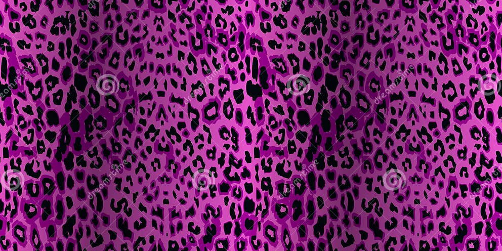 Seamless Pink Leopard Texture Pattern Stock Vector - Illustration of ...